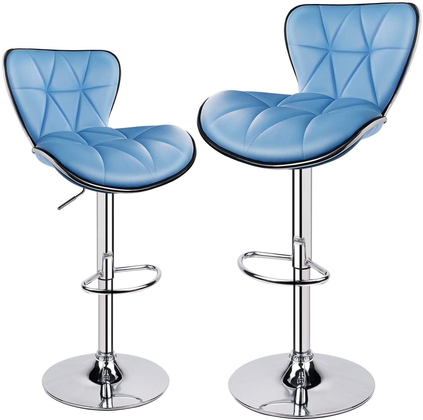 Leopard Modern Leather Height Adjustable Swivel Kitchen Dining Counter ...