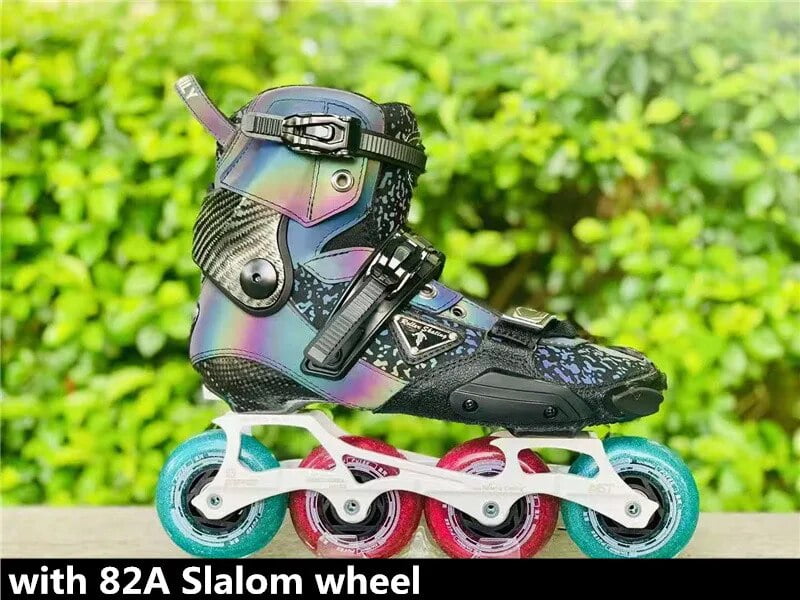 Leopard Shining Glistening Inline Slalom FSK Skates Roller Sneakers ...