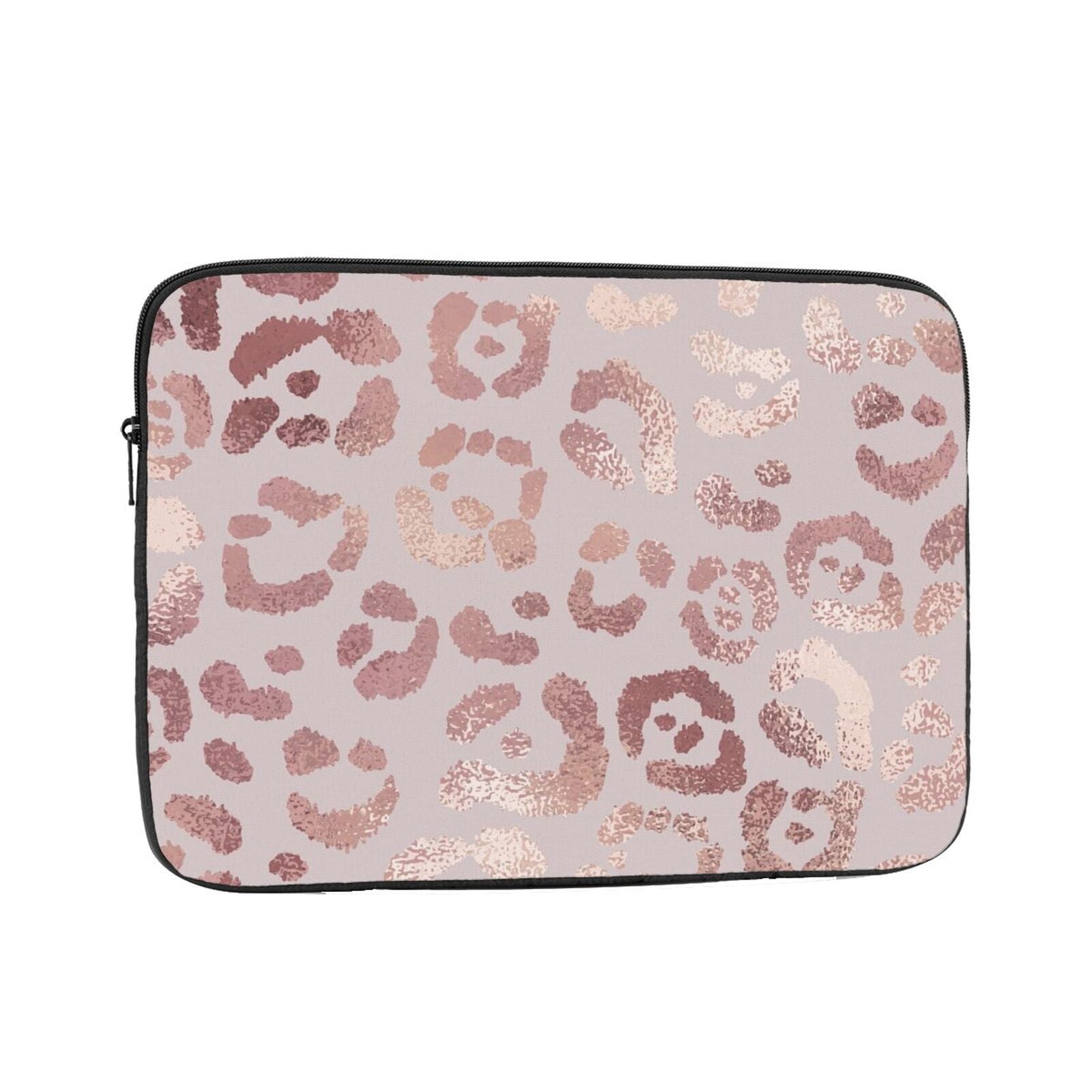 Leopard Skin Rose Gold Elegant Texture 17 inch Portable Laptop Sleeve ...
