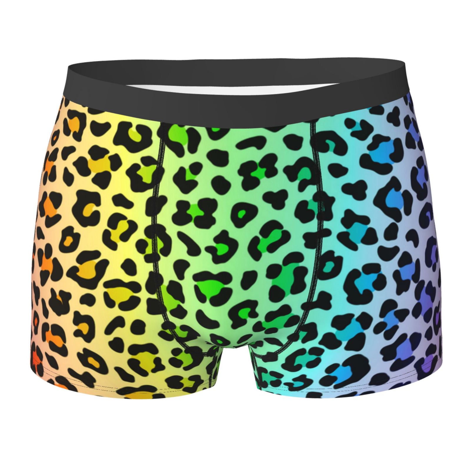 Leopard Spotted Fur Pattern With Multicolor Underwear For Men,Soft ...