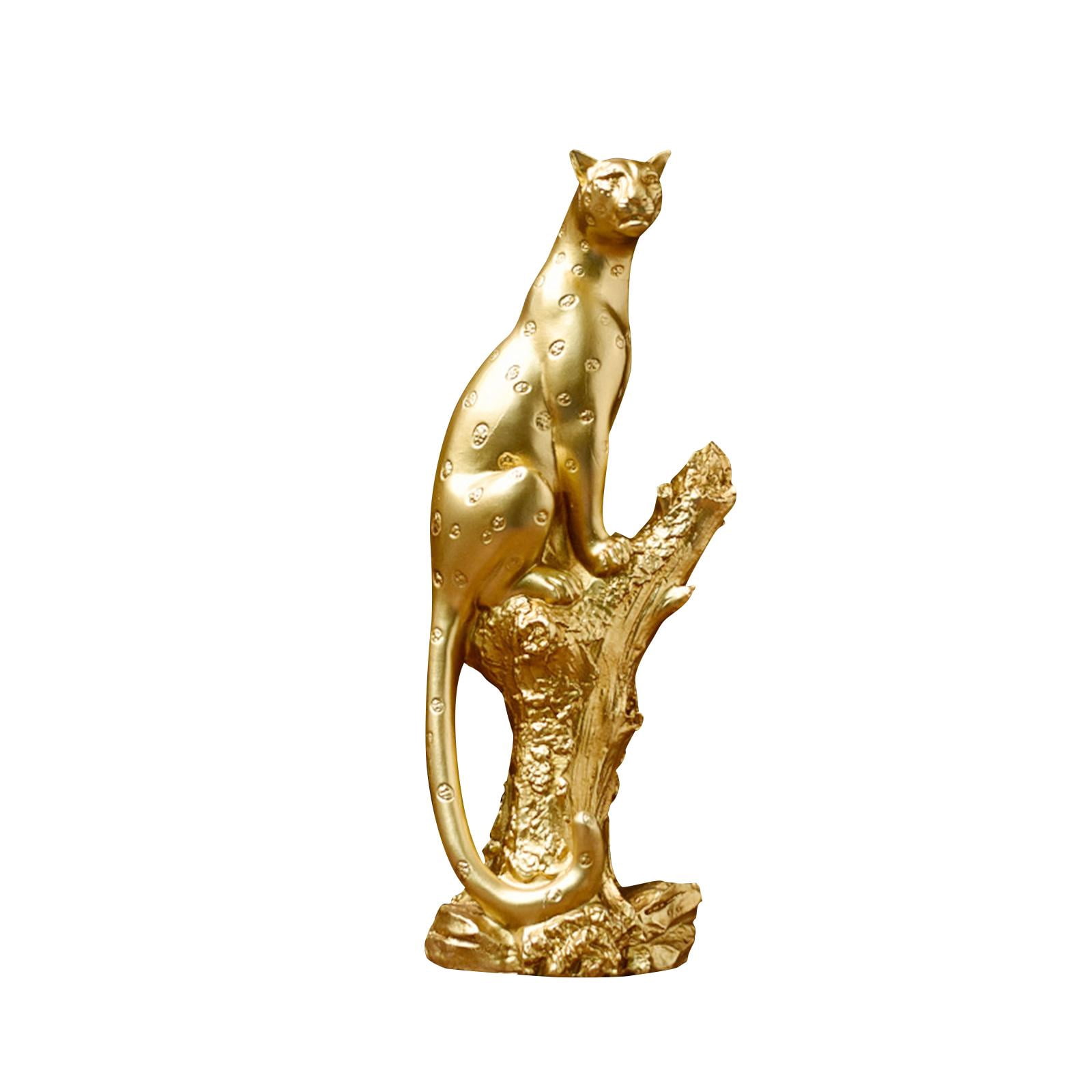 Leopard Statue, Table Centerpiece Resin Landscape, Crafts Exquisite ...
