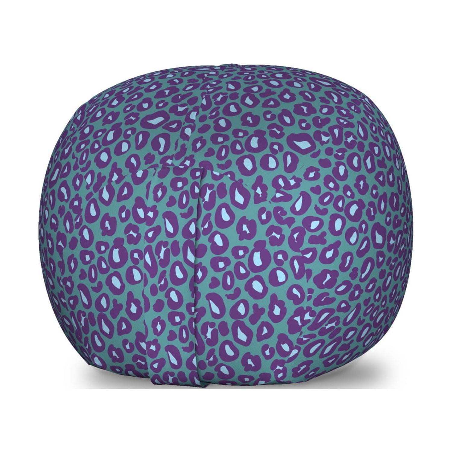 Leopard Storage Toy Bag Chair, Abstract Theme Cheetah Puma Skin ...