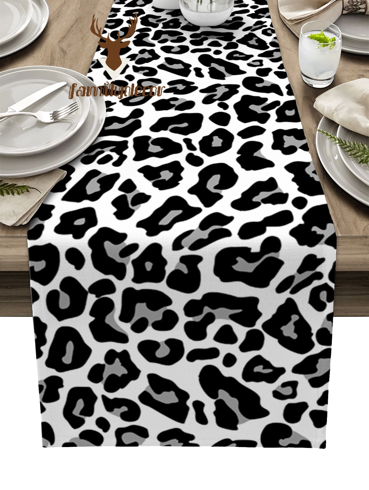 Leopard Texture Table Runner Luxury Home Dining Table Coffee Table ...