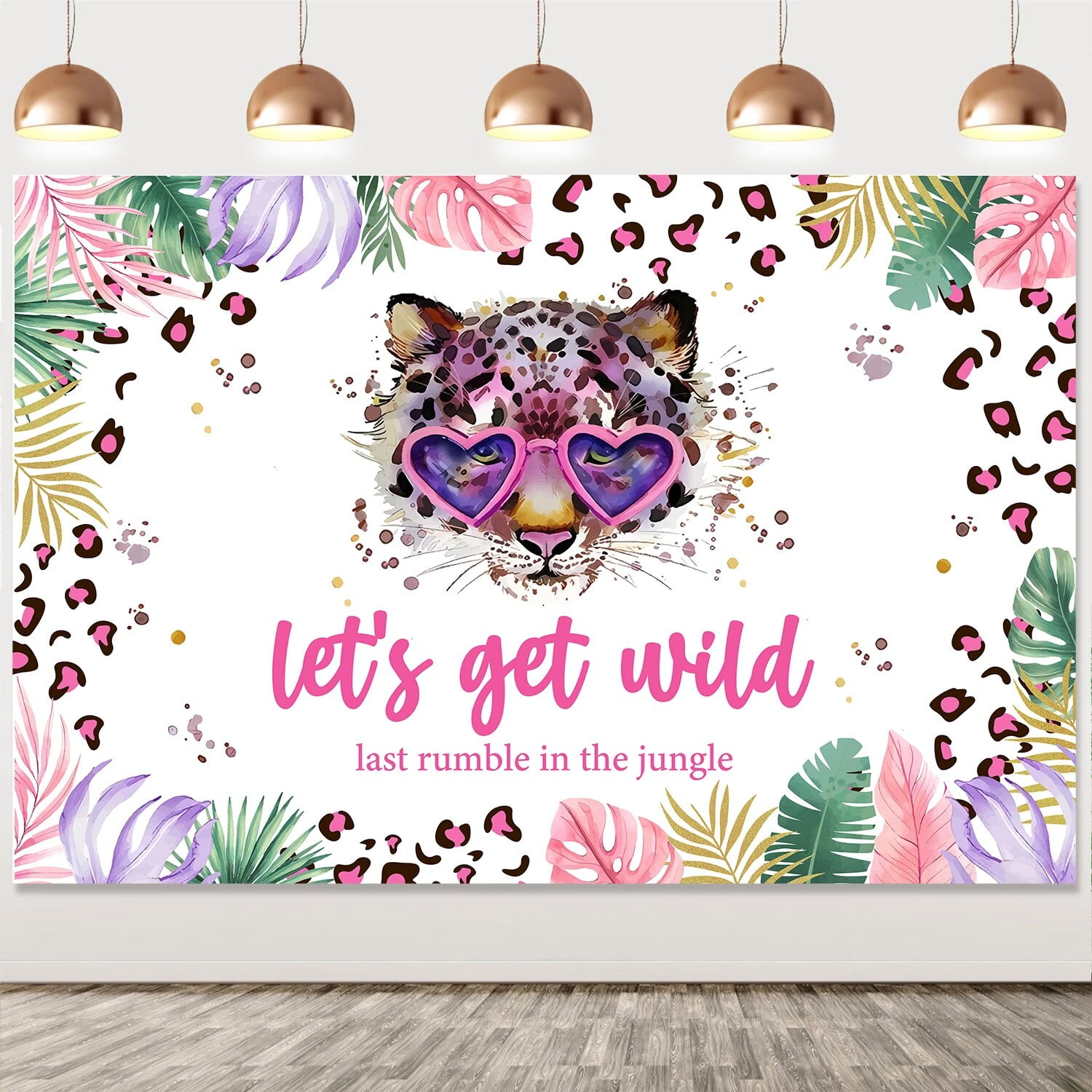 Leopard Themed Background Decoration, Wild Animal Cheetah Print, Bride ...