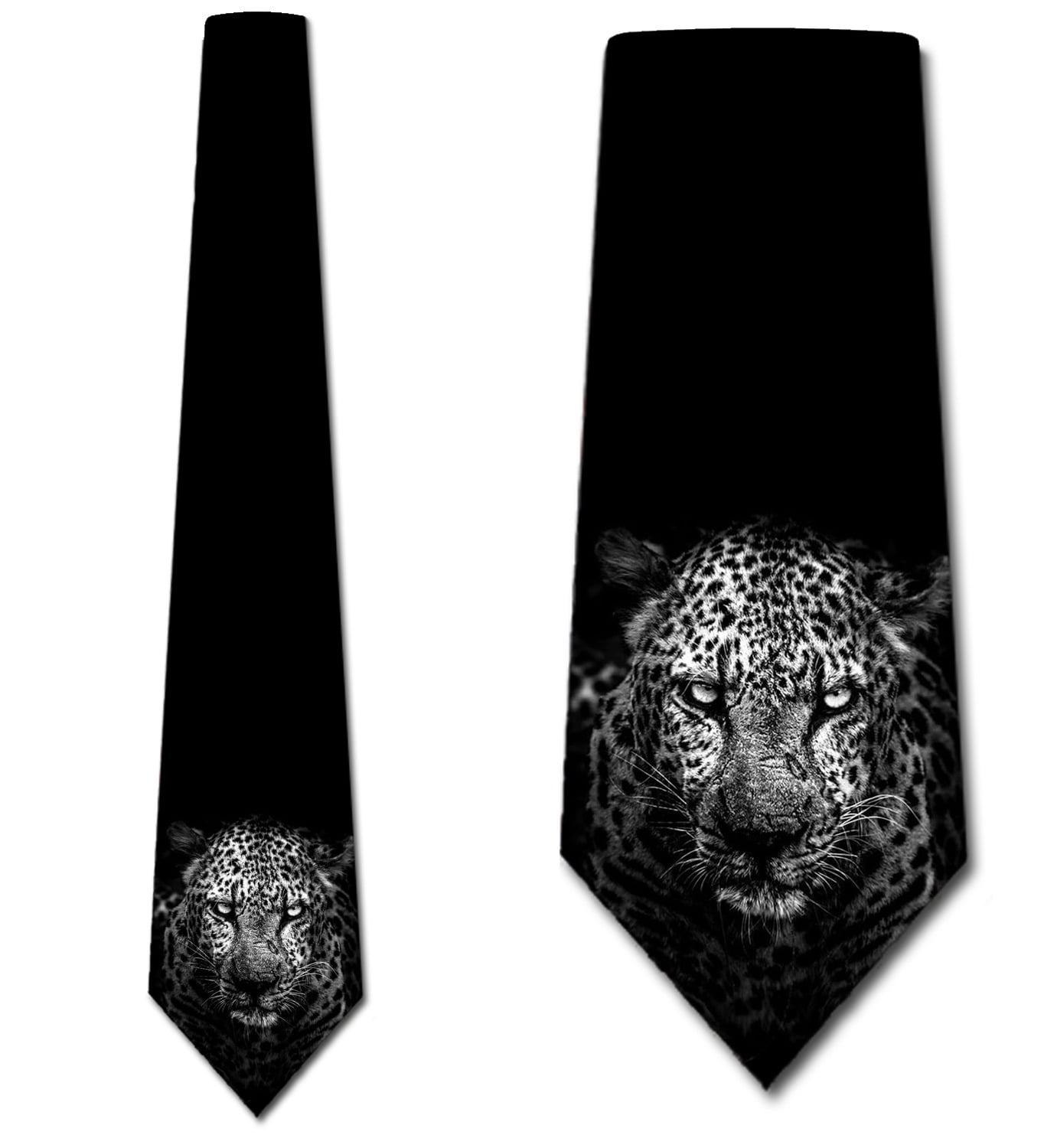 Leopard Ties Mens Big Cat Animal Neckties by Three Rooker - Walmart.com