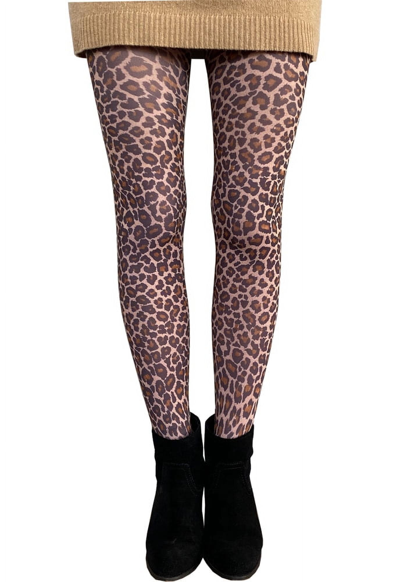 Leopard Tights for Women Malka Chic - Walmart.com