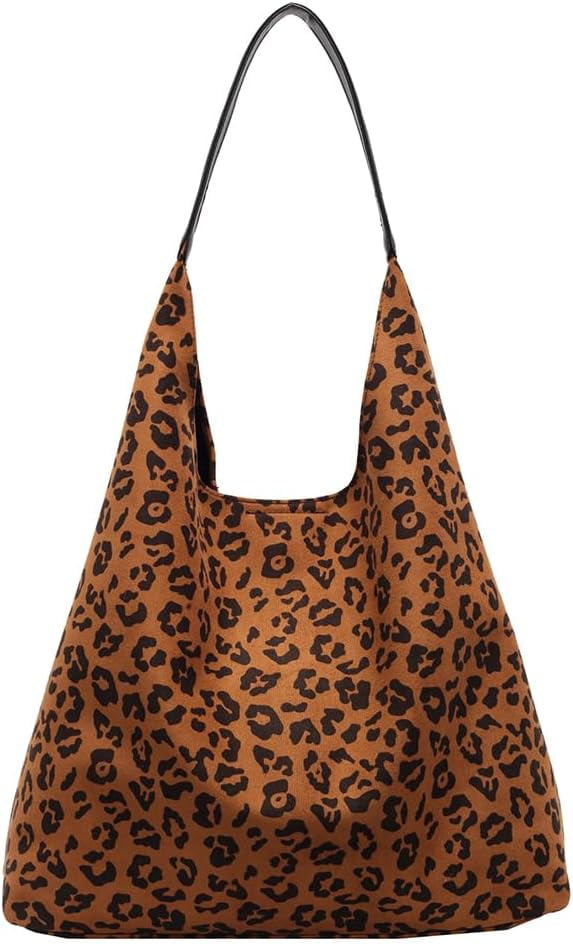 Leopard Tote Bag for Women,Cute Bag Cheetah Print Purse,Vintage Slouchy ...