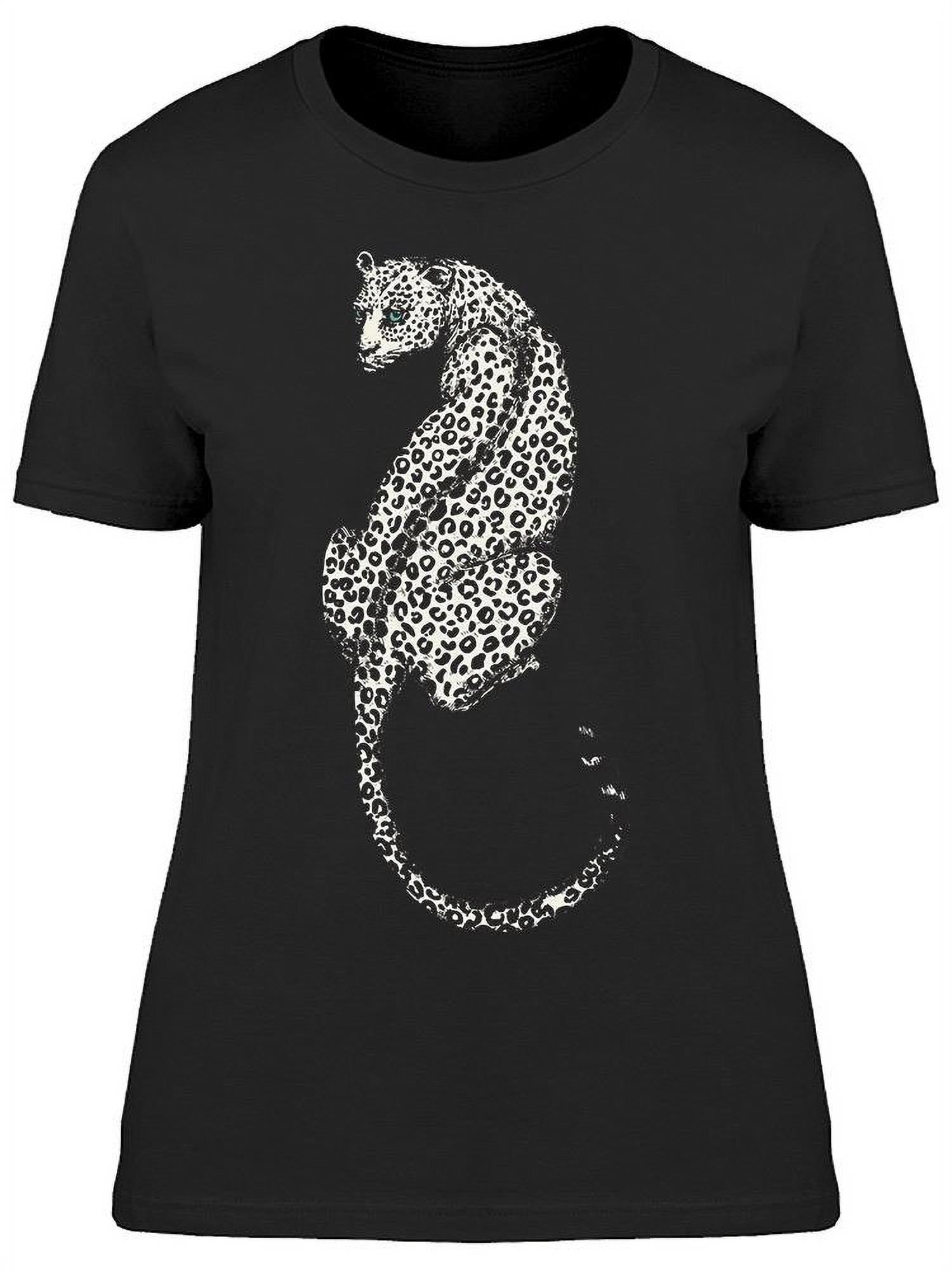 Leopard W/long Tail T-Shirt Women -Image by Shutterstock, Female x ...