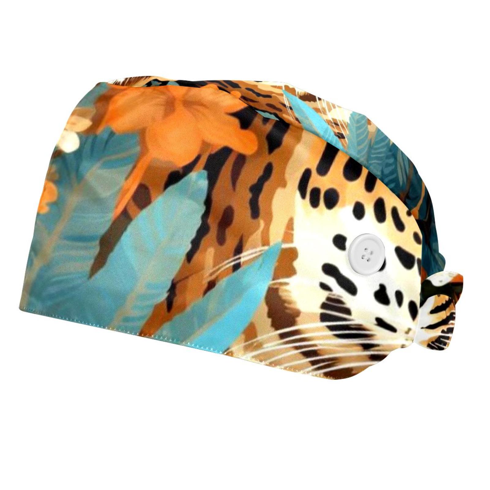 Leopard Working Caps with Buttons,One Size,2 Packs - Walmart.com
