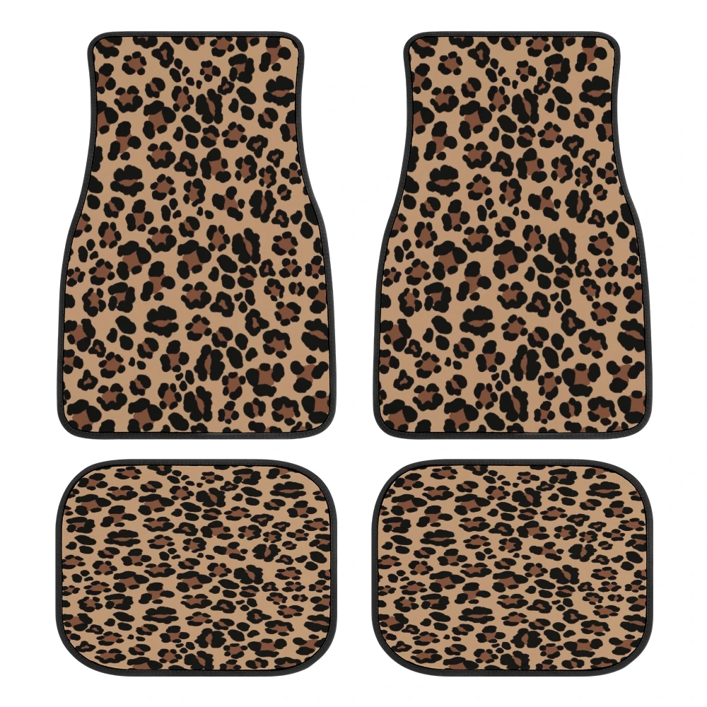 Leopard print car floor mat custom printed car accessories suitable for ...