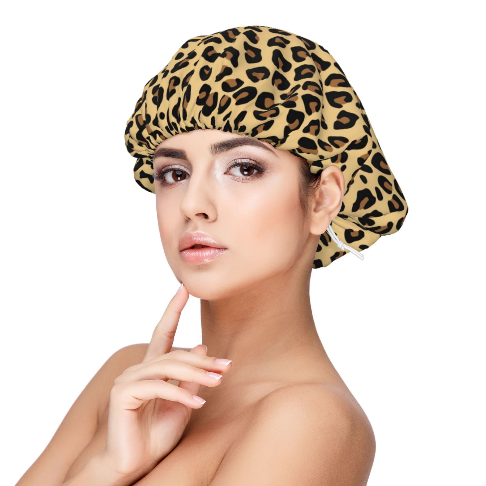 Leopard print trendy cool Silk Bonnet for Sleeping Women Men ...