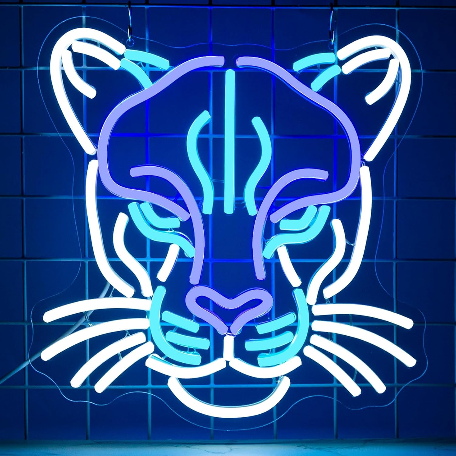 Leopard's Face Neon Sign, Animal Neon Signs for Wall Decor, LED Light ...