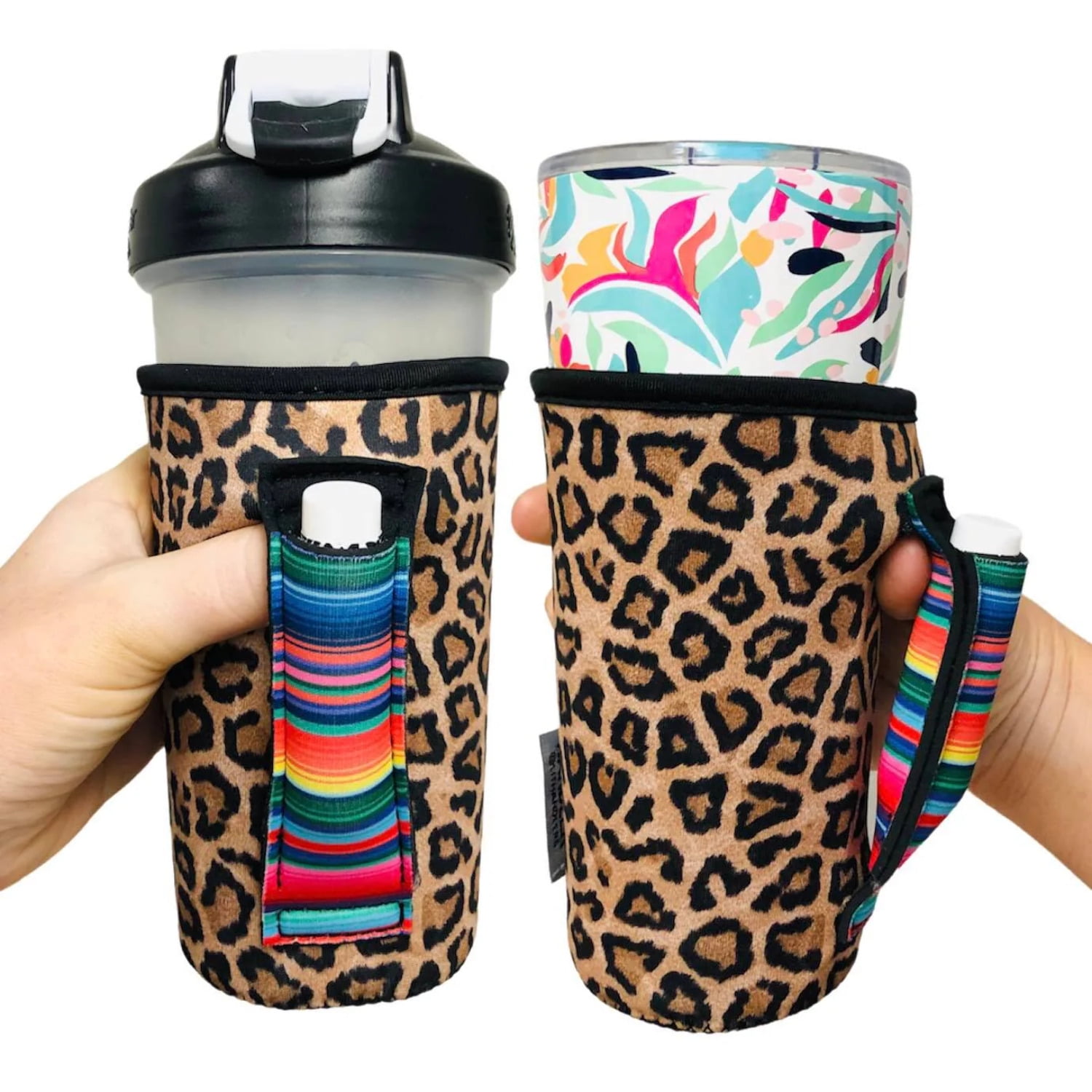 Leopard w/ Serape 20oz Large Coffee / Tea / Tumbler Handler™ - Walmart.com