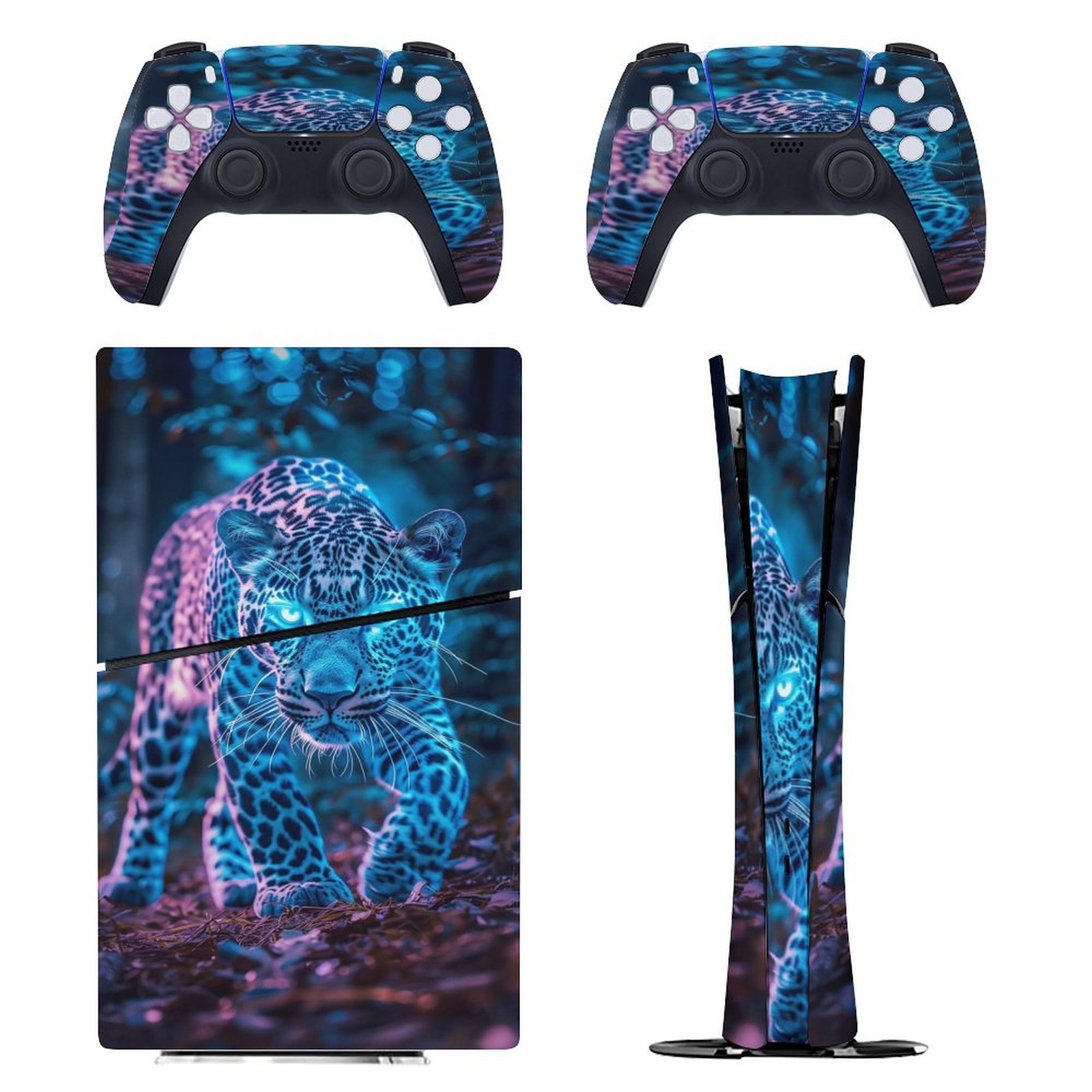 Leopards, Eyes PS5/PS5 Slim Digital Disc Skin Sticker For Console And ...