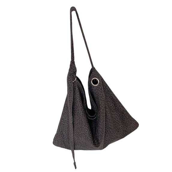 Leopards Print Nylon Shoulder Bag with Adjustable Strap Fashion ...