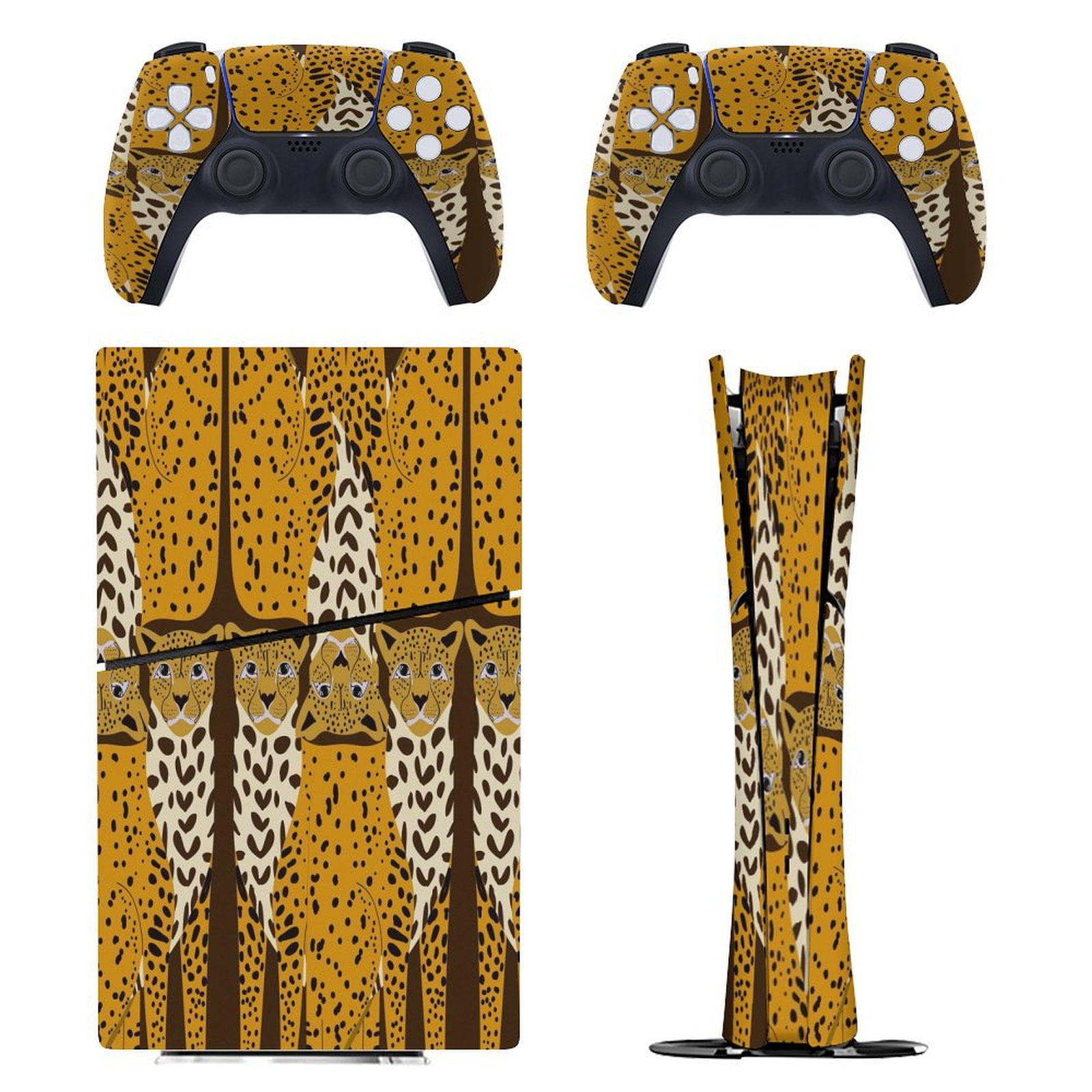 Leopards, Symmetry PS5/PS5 Slim Digital Disc Skin Sticker For Console ...