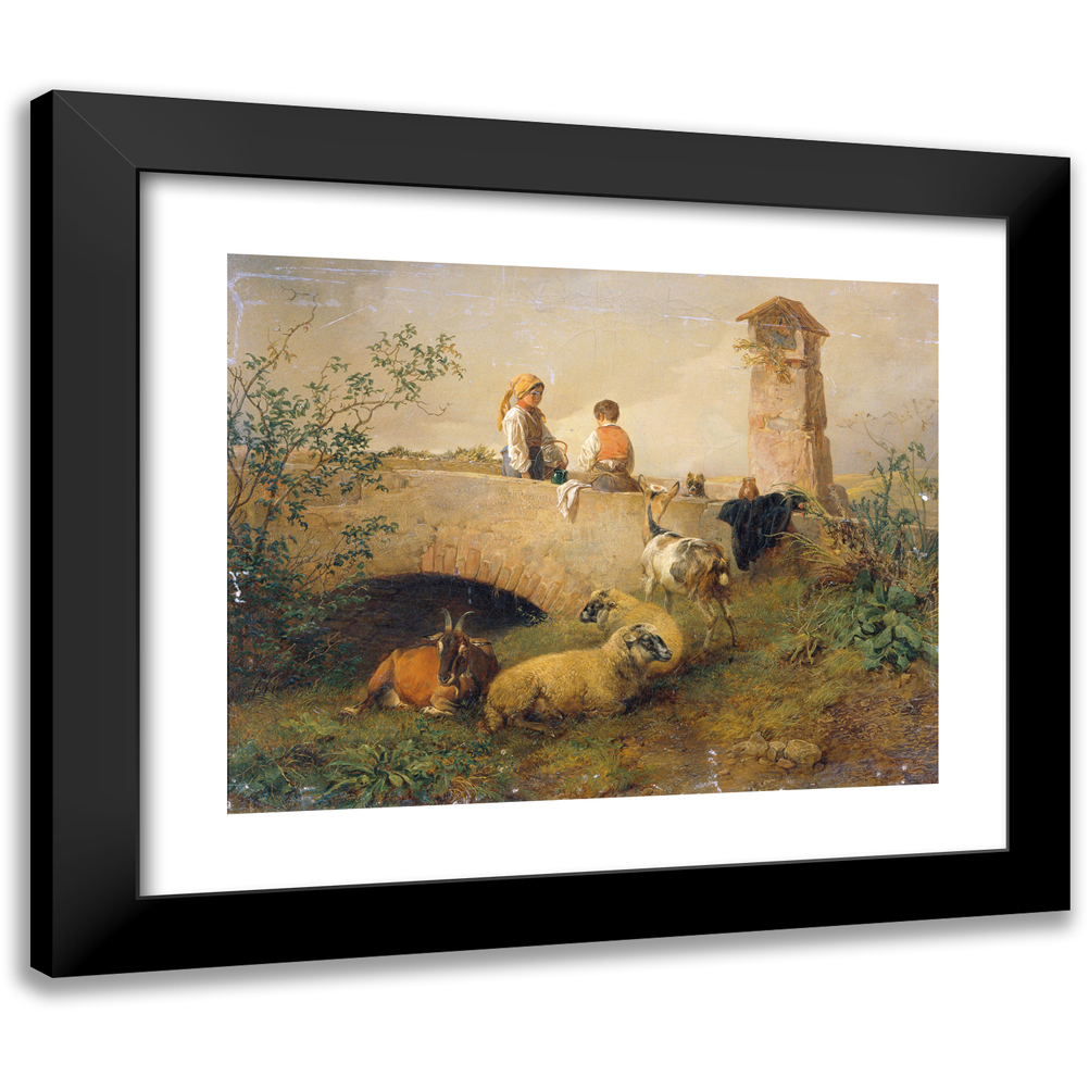Leopold Brunner the younger 18x15 Black Modern Framed Museum Art Print ...