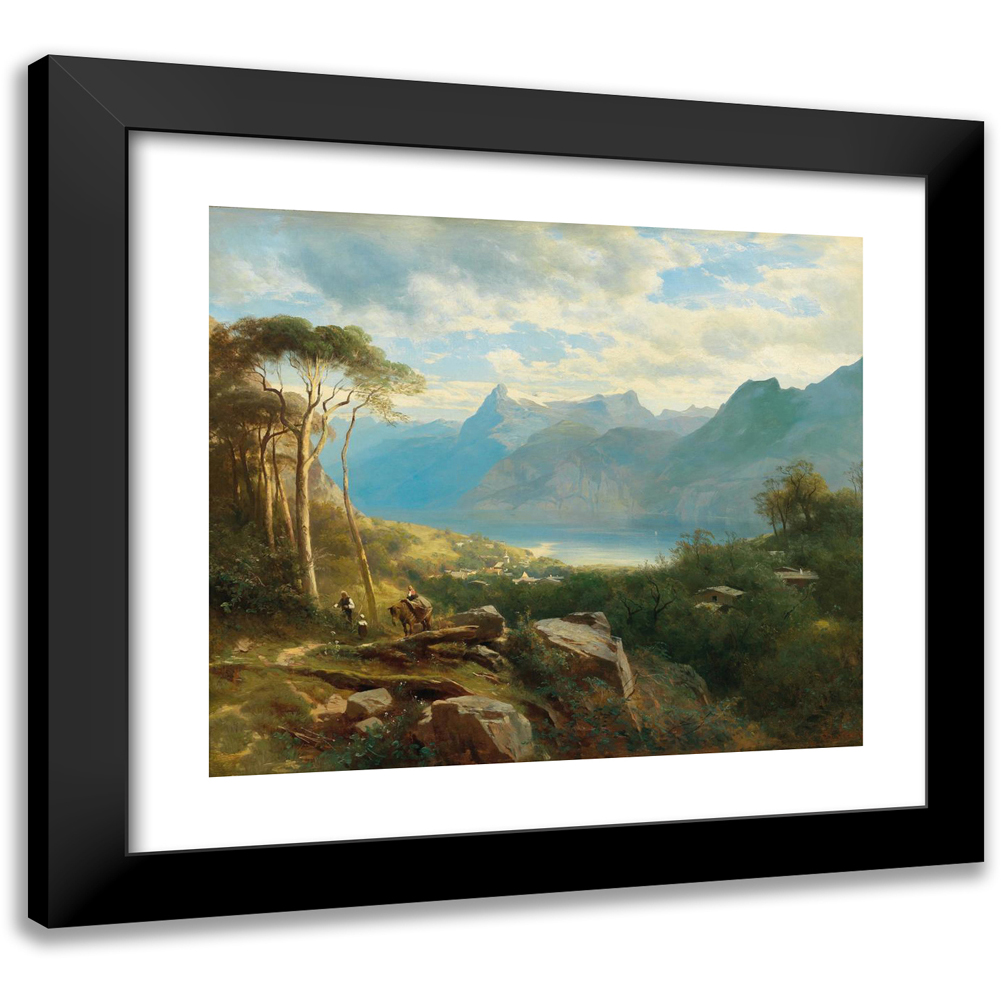 Leopold Heinrich Vöscher 22x20 Black Modern Framed Museum Art Print ...