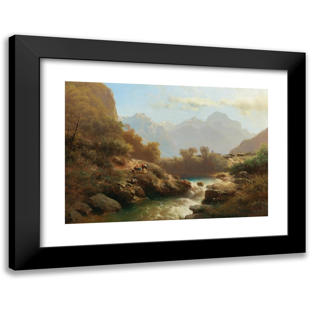 Leopold Heinrich Vöscher 24x18 Black Modern Framed Museum Art Print ...