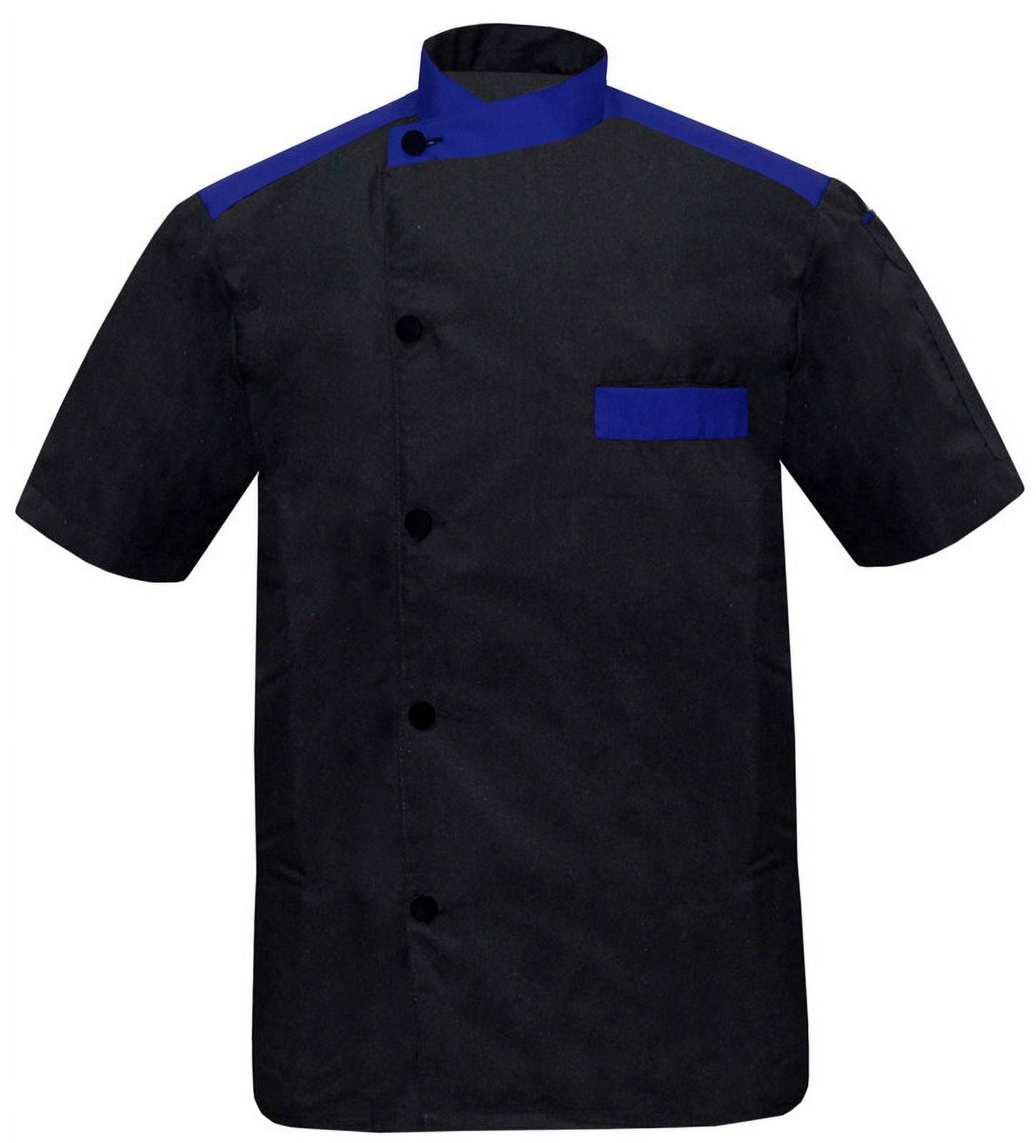 Leorenzo Creation CL-55 Men Black Chef Jacket/ Chef Coat Blue PN ...