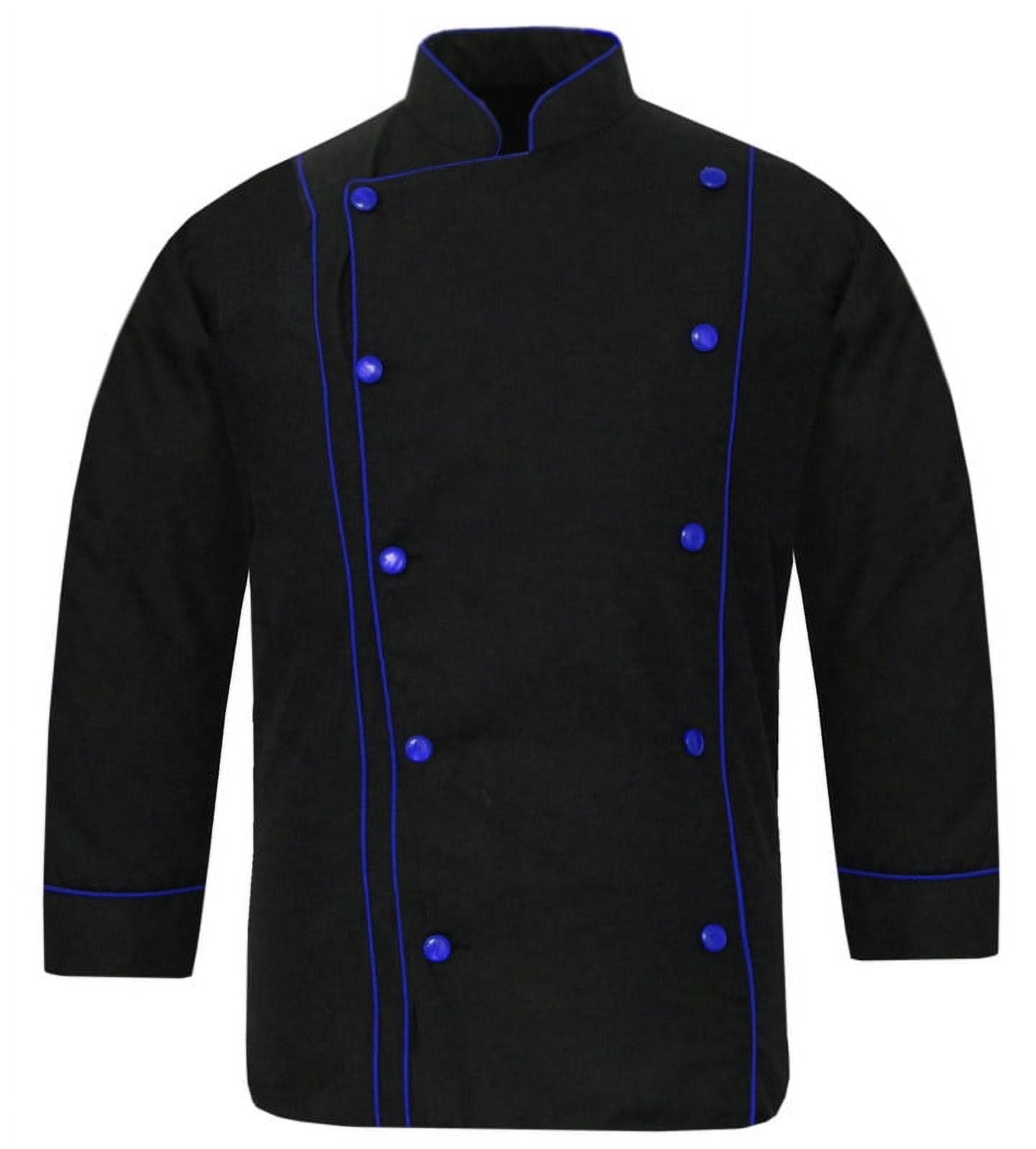 Leorenzo Creation PN-33 Men Black Chef Jacket/ Chef Coat Blue PN ...