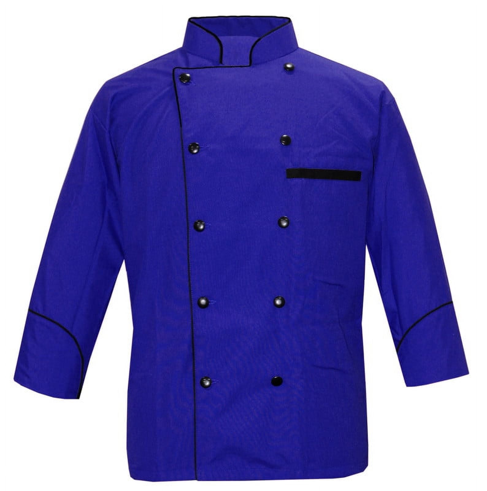 Leorenzo Creation PN-71 Men Black Chef Jacket/ Chef Coat Blue PN ...