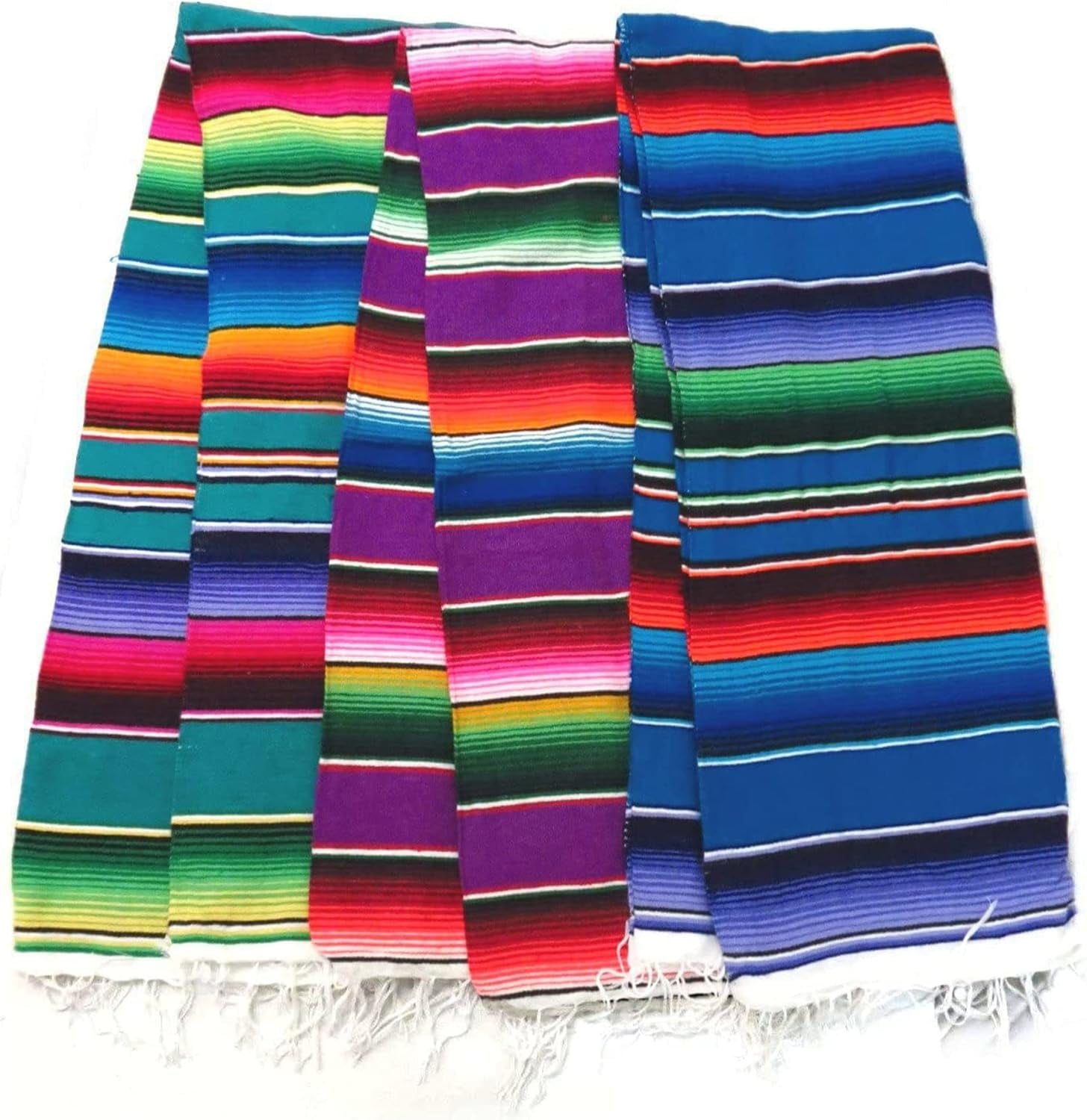 Leos Imports Mexican Serape Blanket, Traditional Saltillo Mexican Throw ...