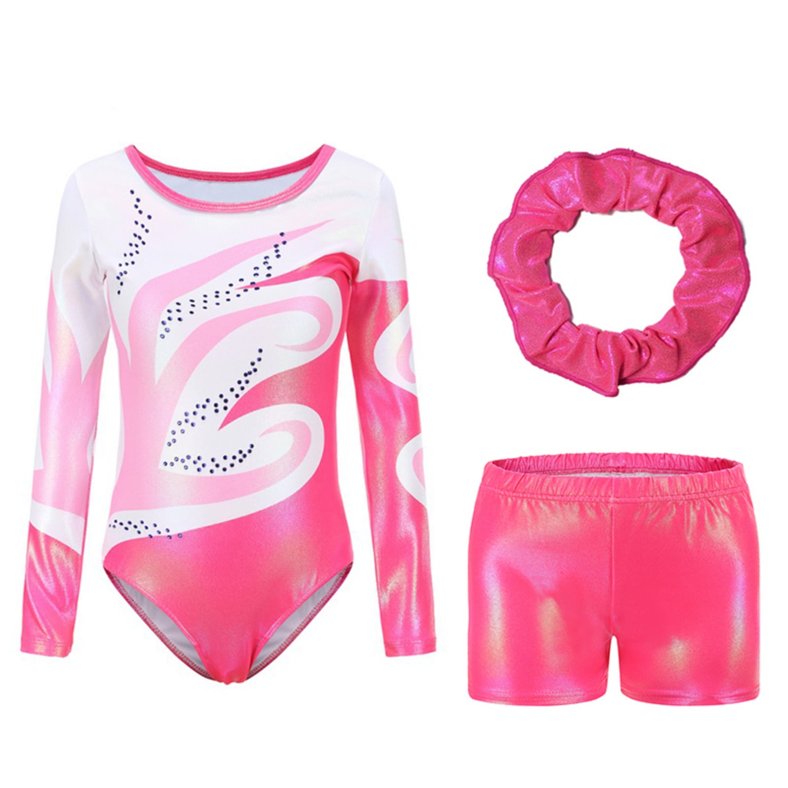 Leotards for Girls Gymnastics Kids Sparkly Gymnastics Outfits with ...