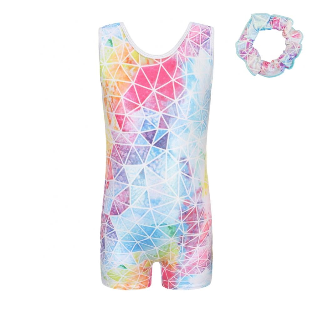 Leotards for Girls Gymnastics with Shorts Dance Biketards Tumbling ...