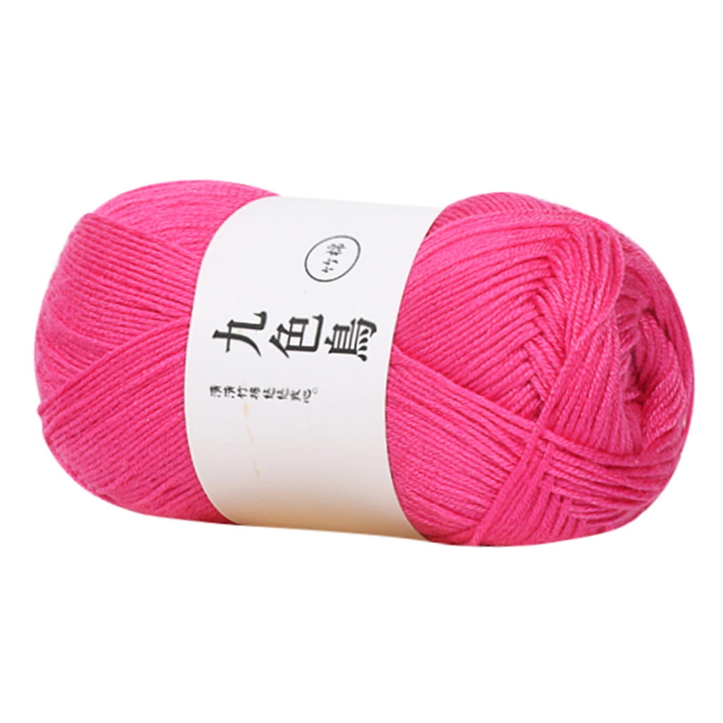 Leott Diy Knitting, Tencel Bamboo Charcoal Cotton Baby Thread Fine Wool ...
