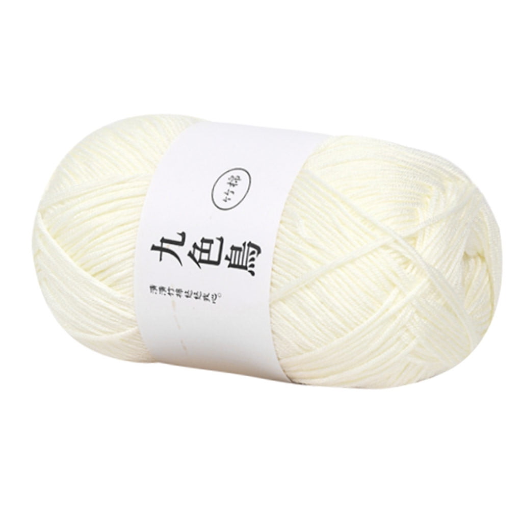 Leott Diy Knitting, Tencel Bamboo Charcoal Cotton Baby Thread Fine Wool ...