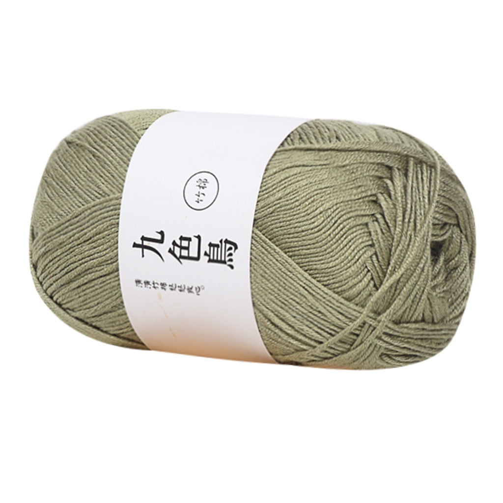 Leott Diy Knitting, Tencel Bamboo Charcoal Cotton Baby Thread Fine Wool ...