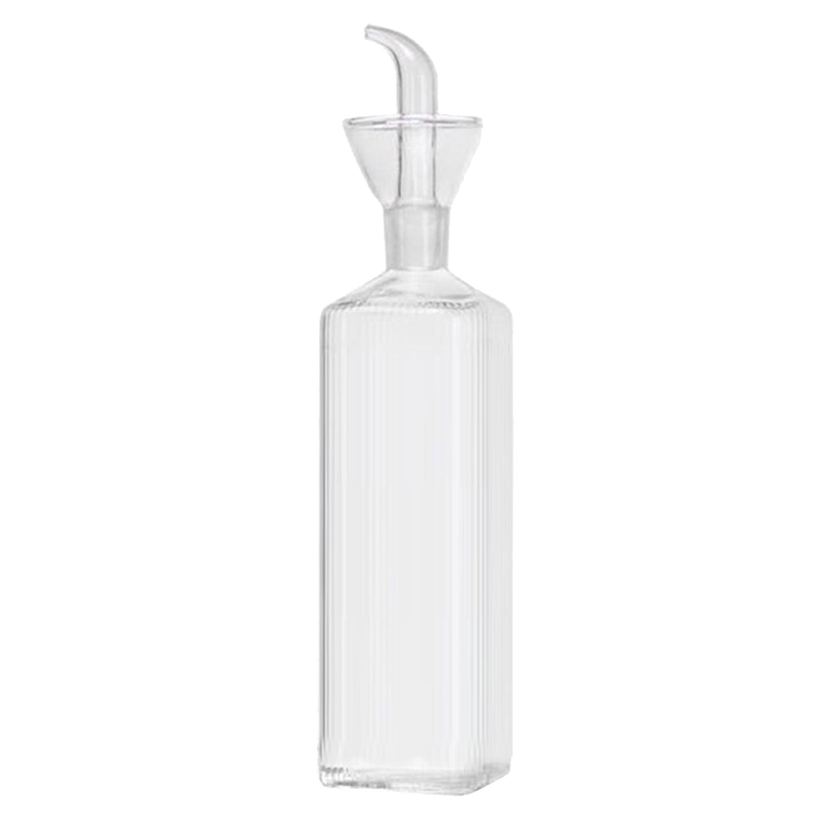 Leott Homes Clear Glass Olive Oil Dispenser Bottle Oil Vinegar with and No Funnel Needed Olive ...