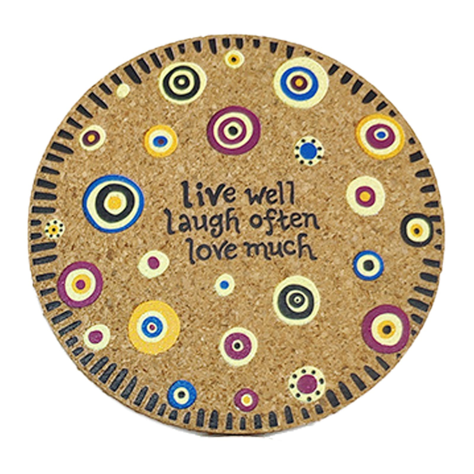 Leott Homes Rustic Farmhouse Cork for Drinks Set of 4 Housewarming for ...