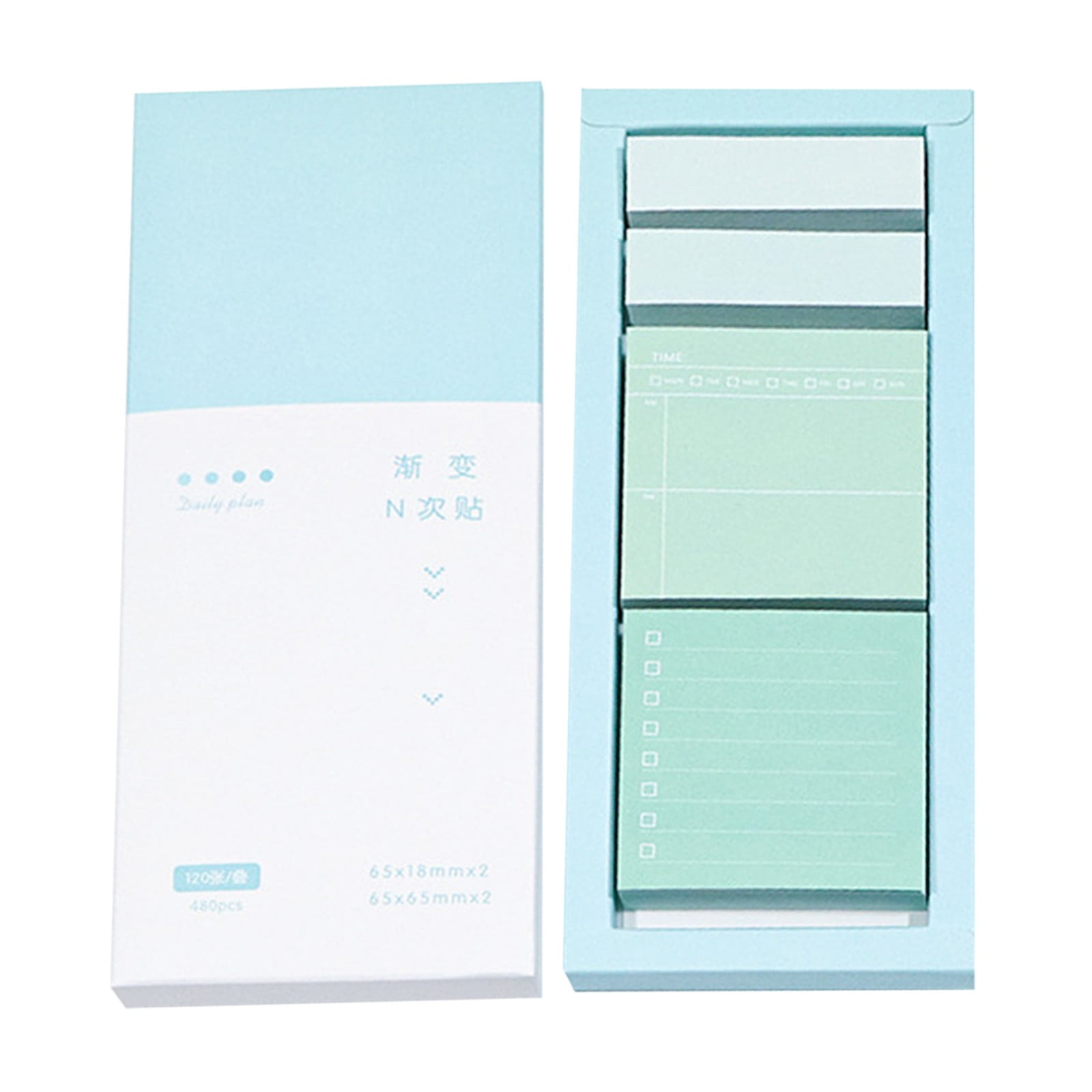 Leott Homes Sticky Notes Set 480 Sheets Lined Pads Portable Sticky ...