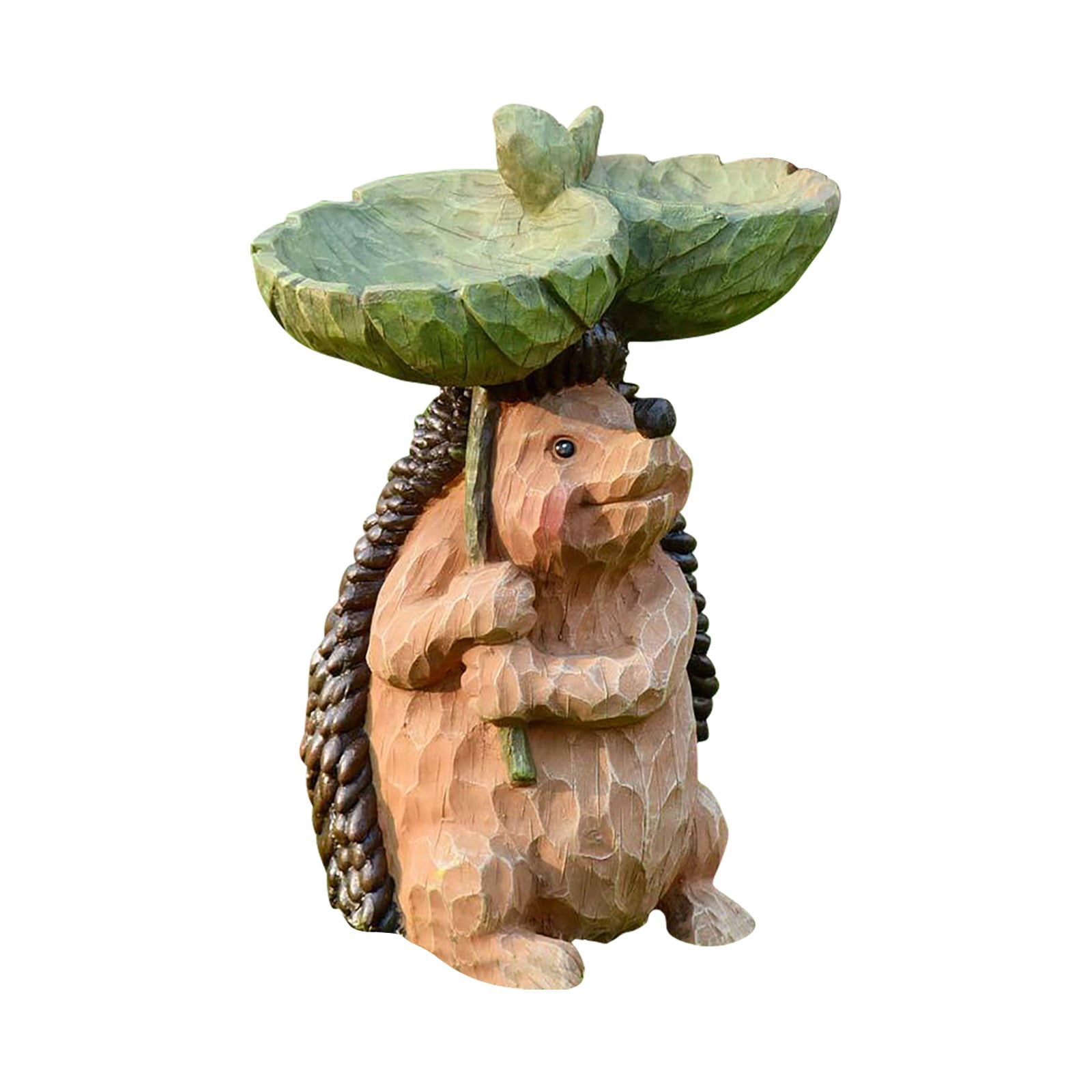 Leott Sculptures & Statues, Resin Hedgehog Basin Polyresin Antique ...