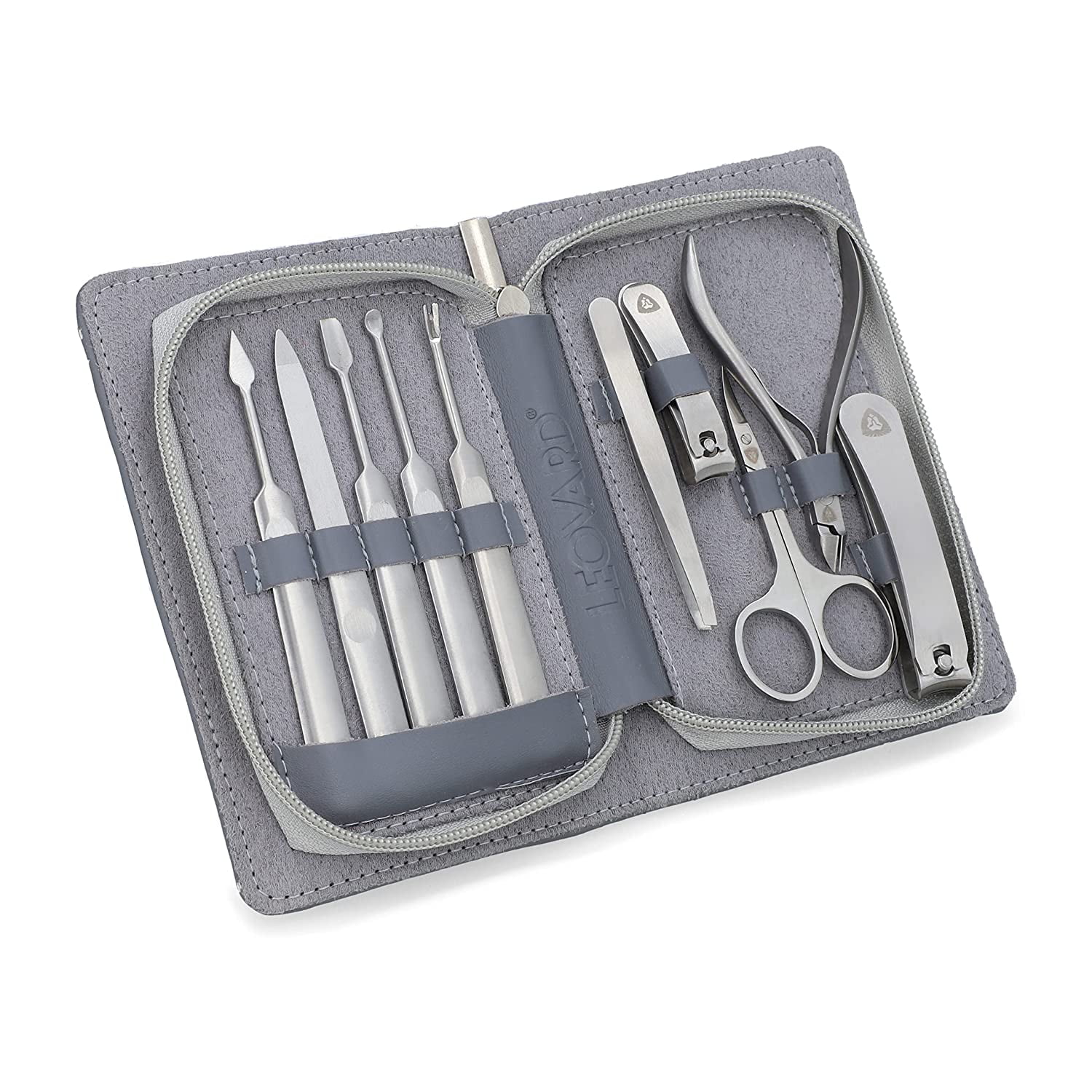 Leovard- Premium Leather Nail Grooming Kit for Men & Women | Manicure ...