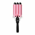 Leozcaa 3 Barrel Curling Iron Hair Crimper Dual Voltage Three Barrels ...