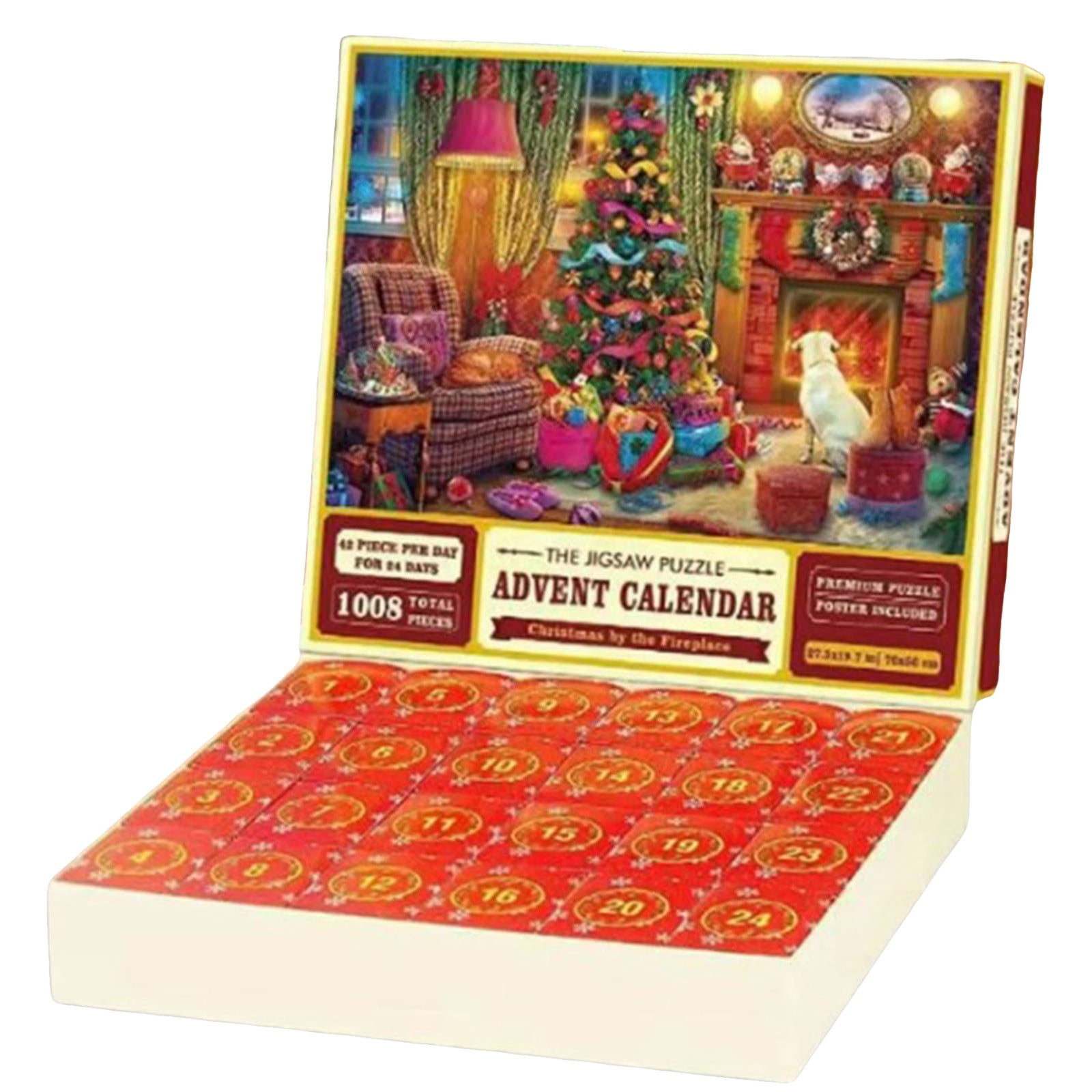 Leozcaa Christmas Advent Calendar Puzzle 1008 Piece 2024 Holiday Advent ...