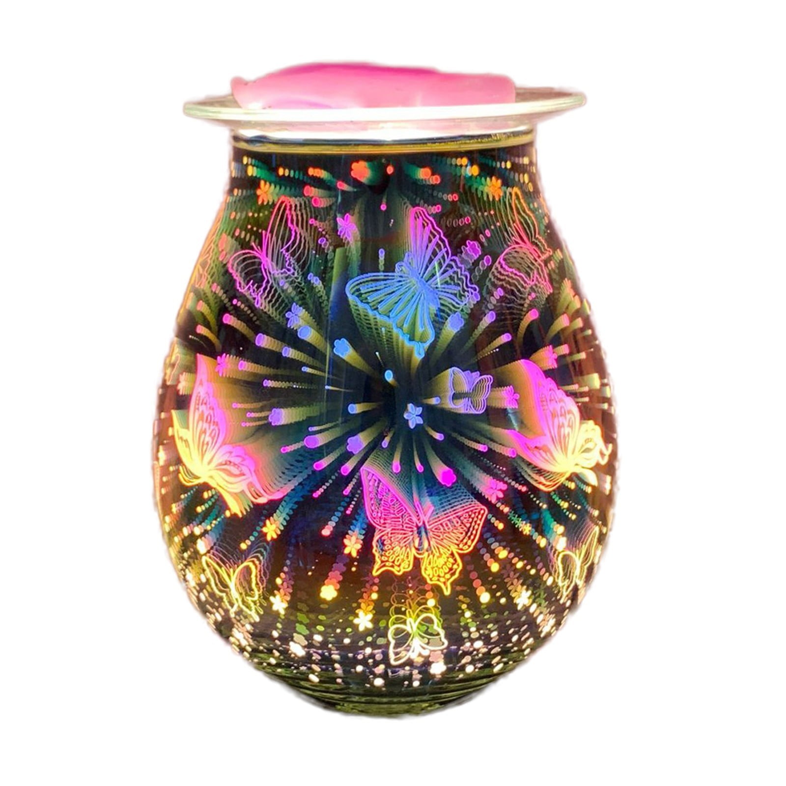 Leozcaa Essential Oil Diffuser Fireplace Fire Flame Aromatherapy ...