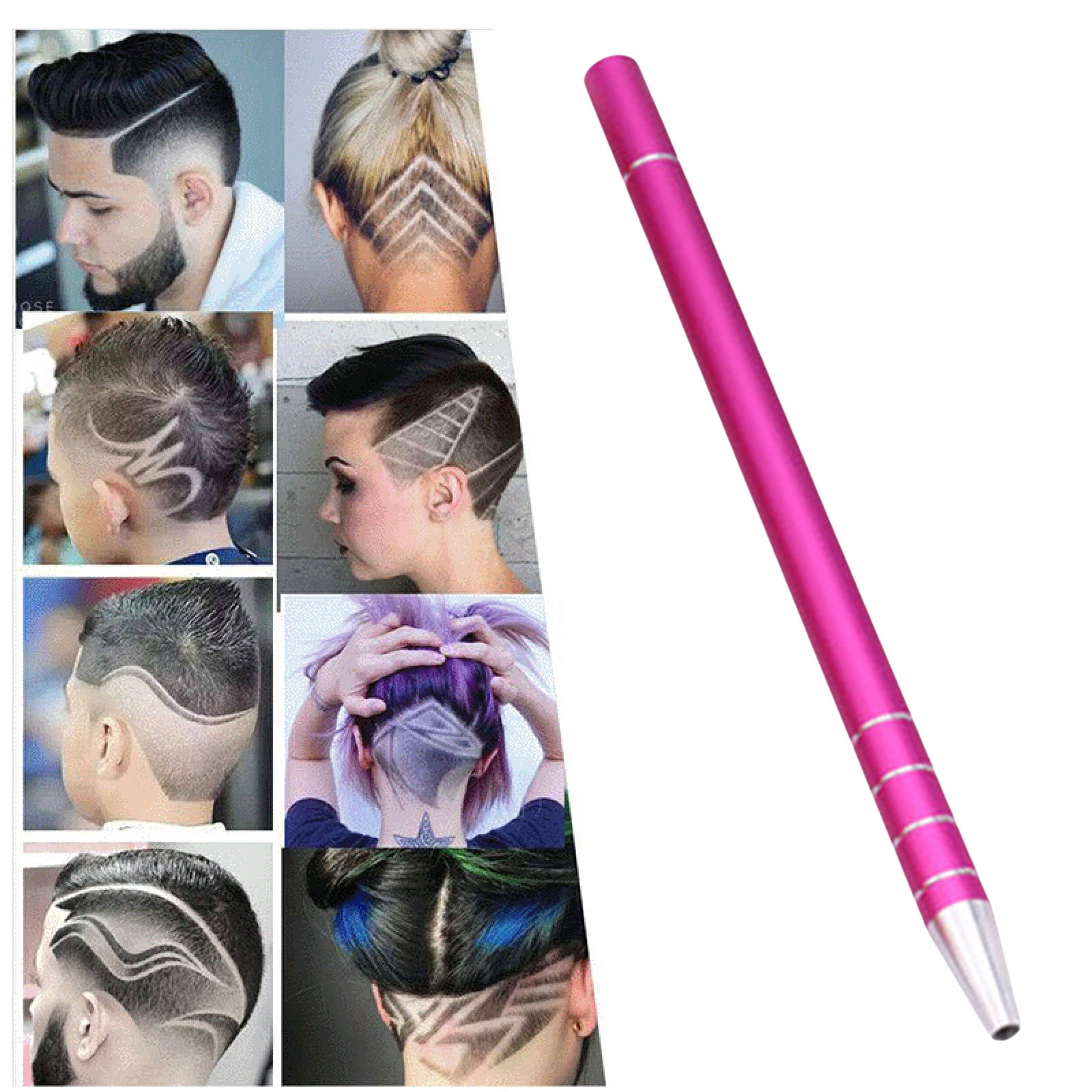 Leozcaa Hair Pen Stainless Steel Hair style Design Trimmer with ...