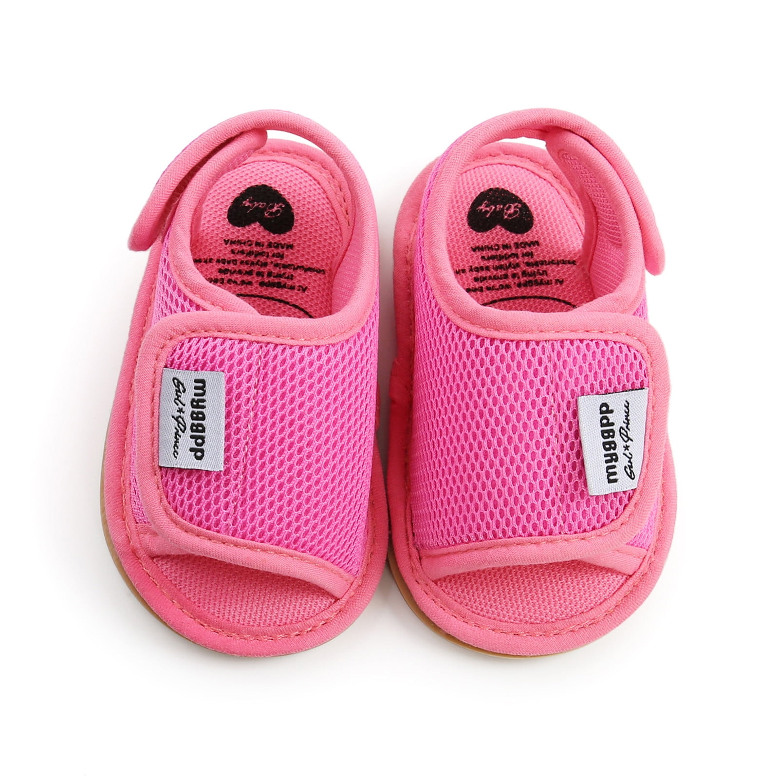 Leozcaa Kids Summer Slide Mesh Sandals Back Strap Baby Open Toe ...