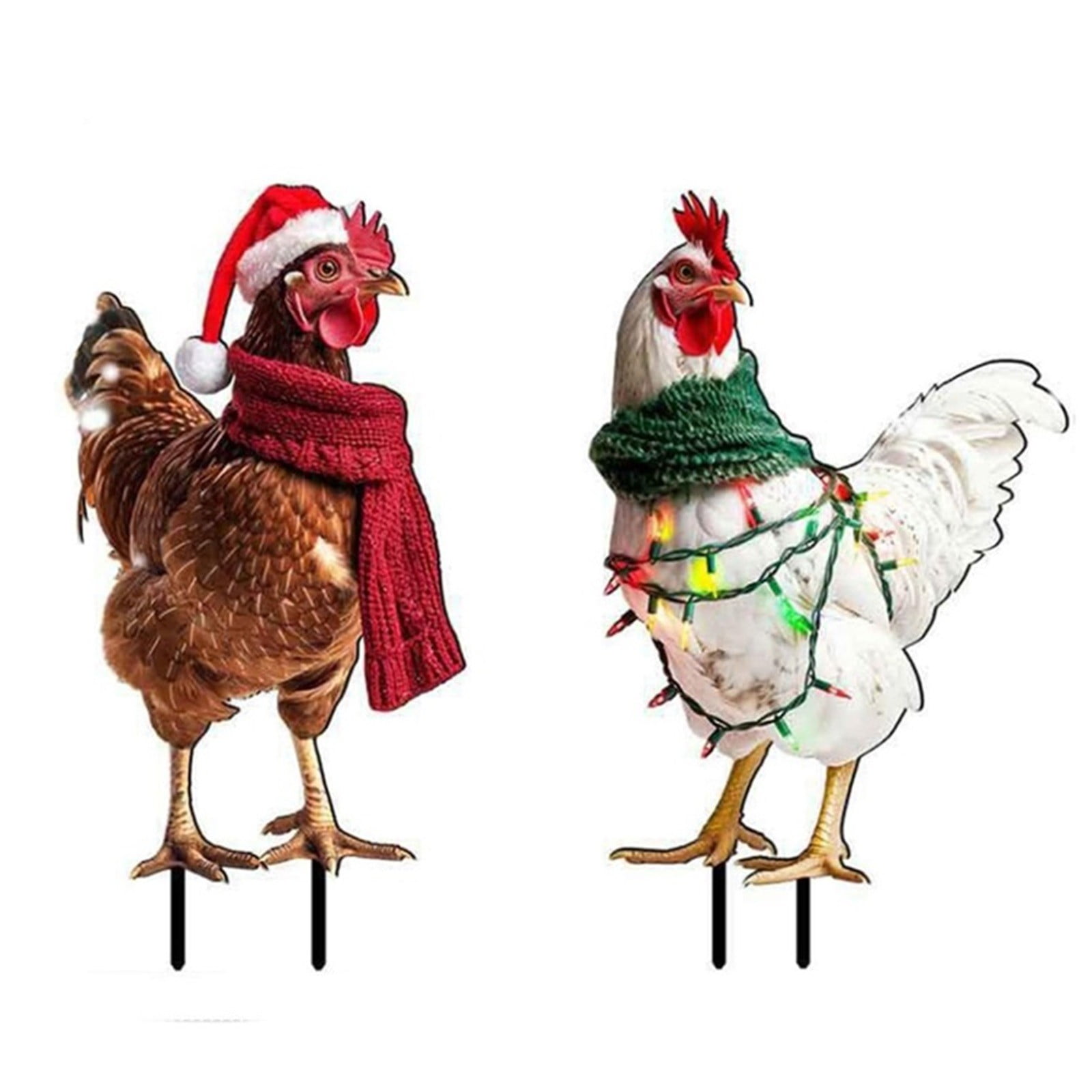 Leozcaa Rooster Decor Solar Lights Outdoor Decorative Garden Statue ...