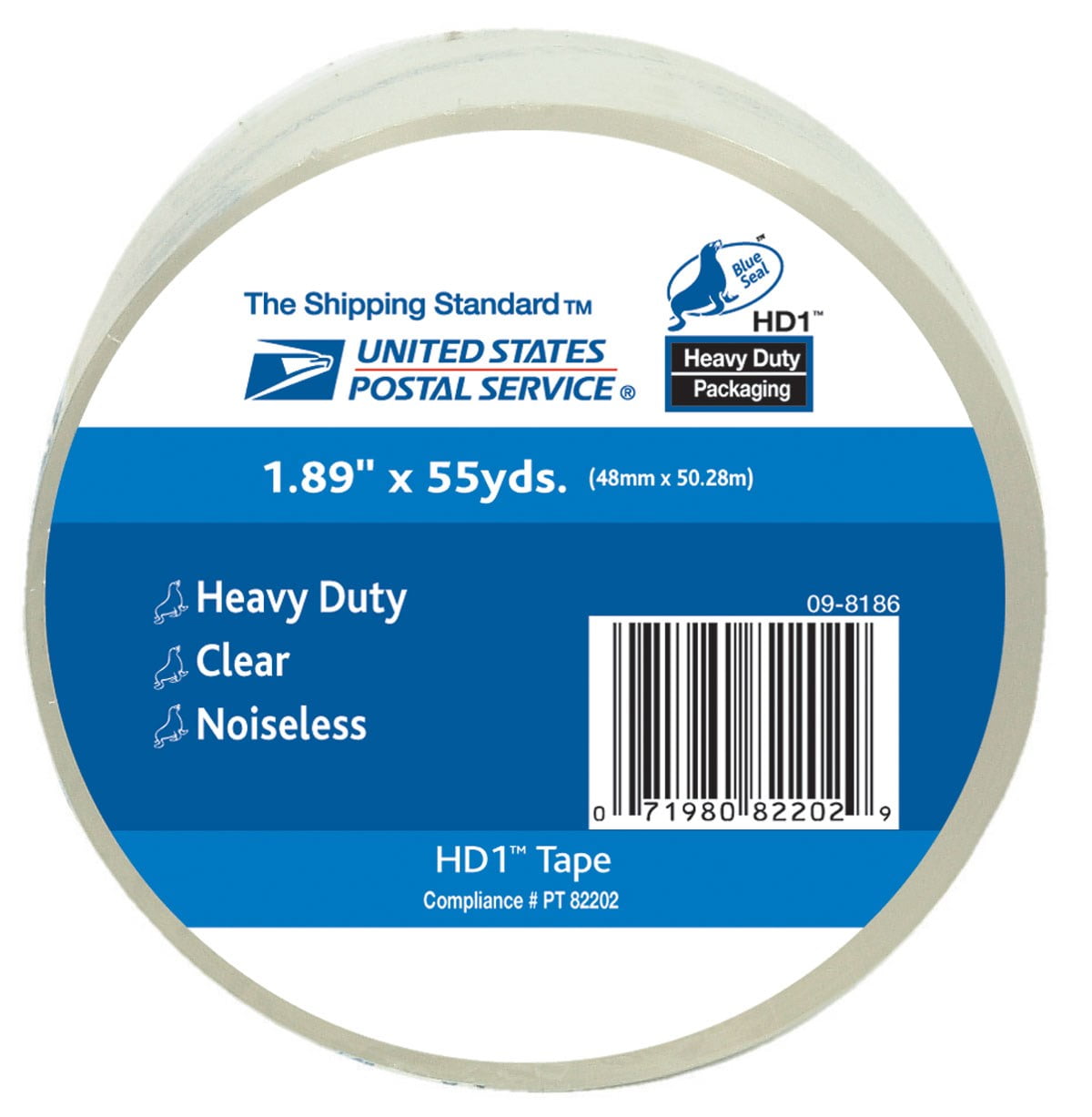 Lepages 82202 2" X 55 Yards Clear USPS JD1™ Tape Refill - Walmart.com