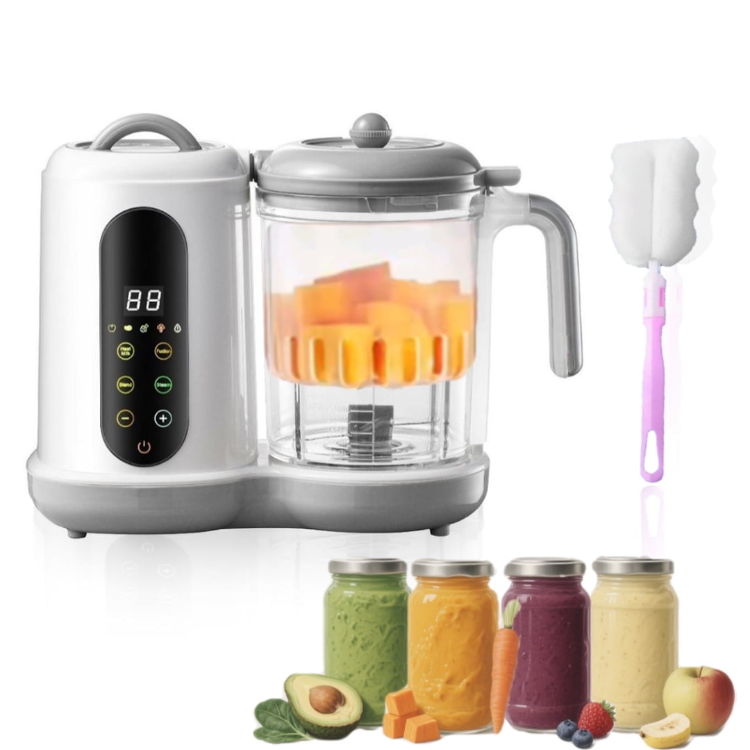 Lepibat Gems Baby Food Maker with Steam Basket, Food Processor Steamer ...