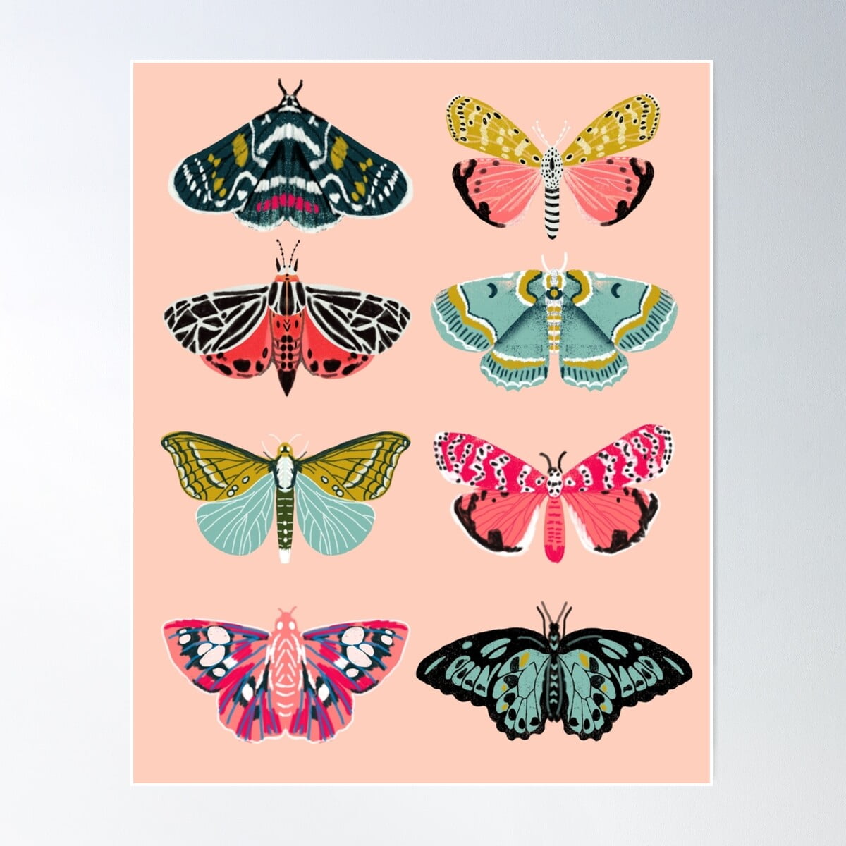Lepidoptery No. 1 By Andrea Lauren Poster Wall Art, Modern Wall Decor ...
