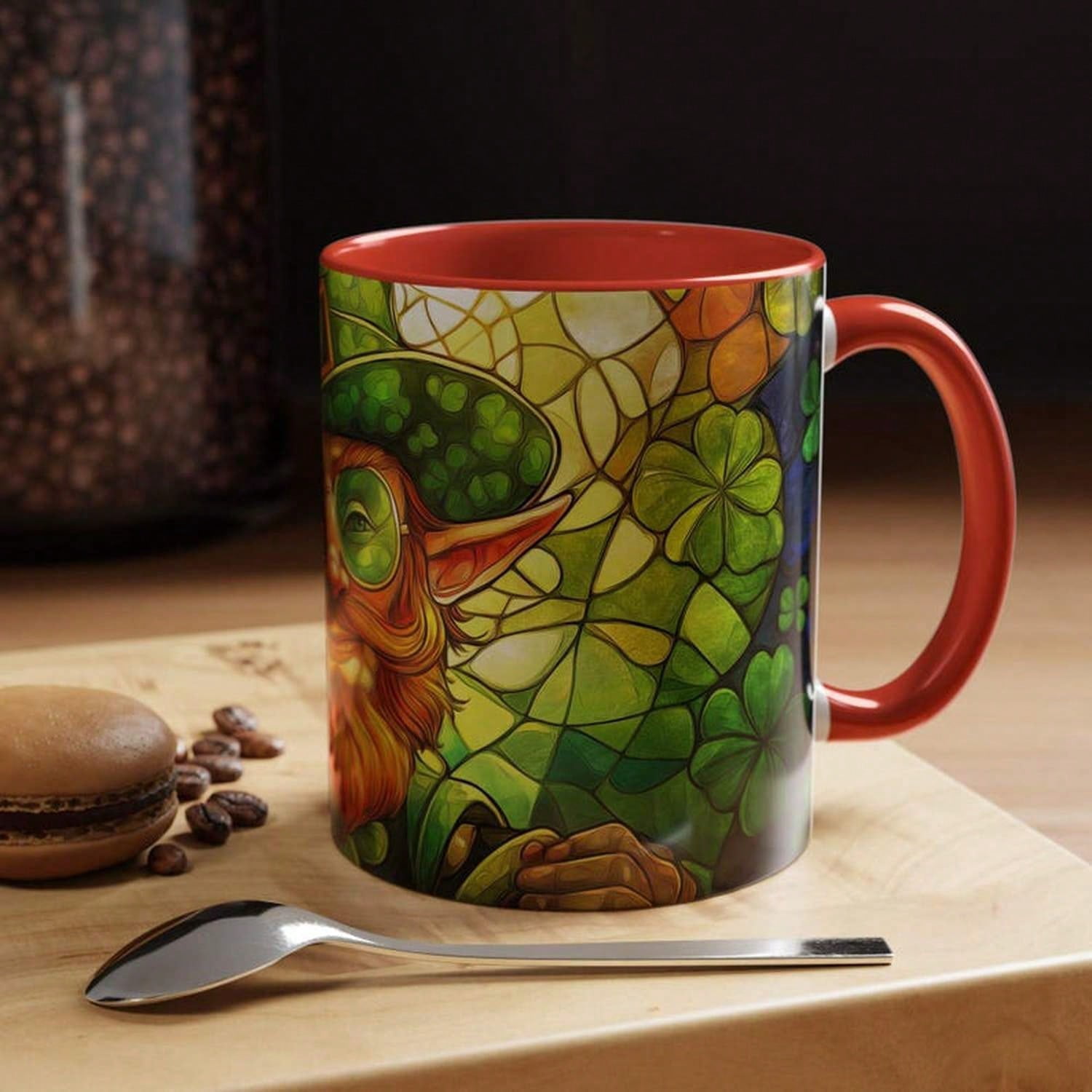 Leprechaun St. Patrick's Day Coffee Mug Celeb1rate Irish Culture Green ...