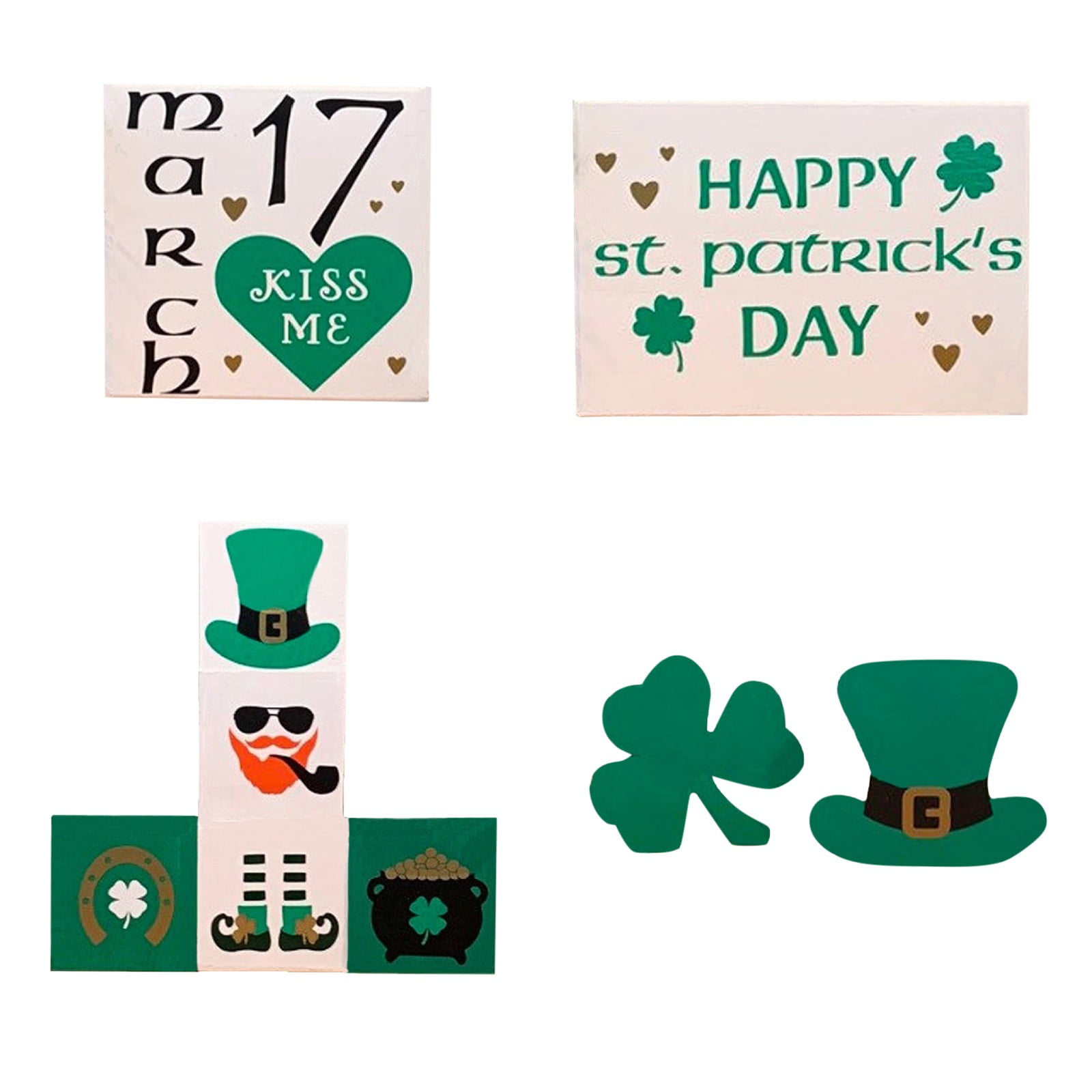 Leprechaun Tiered Tray | Diy St 'S Tiered Tray Set St. Patricks Day ...