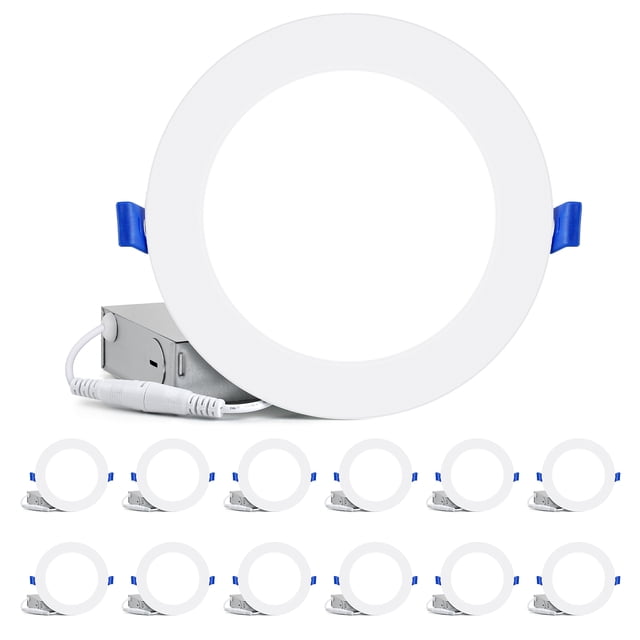 Lepro 12 Pack 6 Inch Canless LED Recessed Light,Dimmable Retrofit Ultra ...