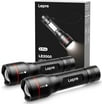 Lepro Silver 2-Packs LED Flash Light LE1000 High Lumens, Mini ...